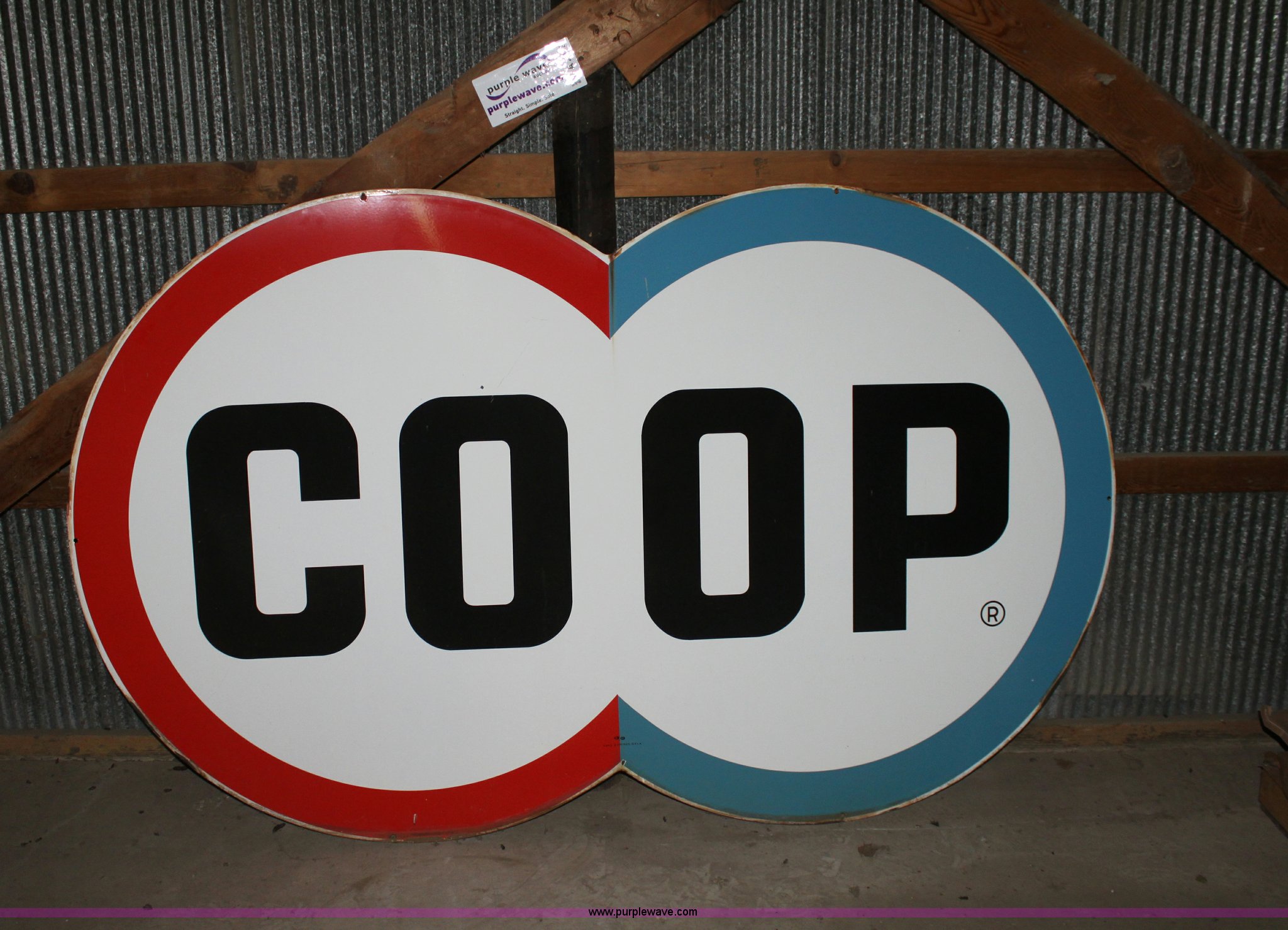 7' double sided steel co-op sign in Talmage, KS | Item A2972 sold ...