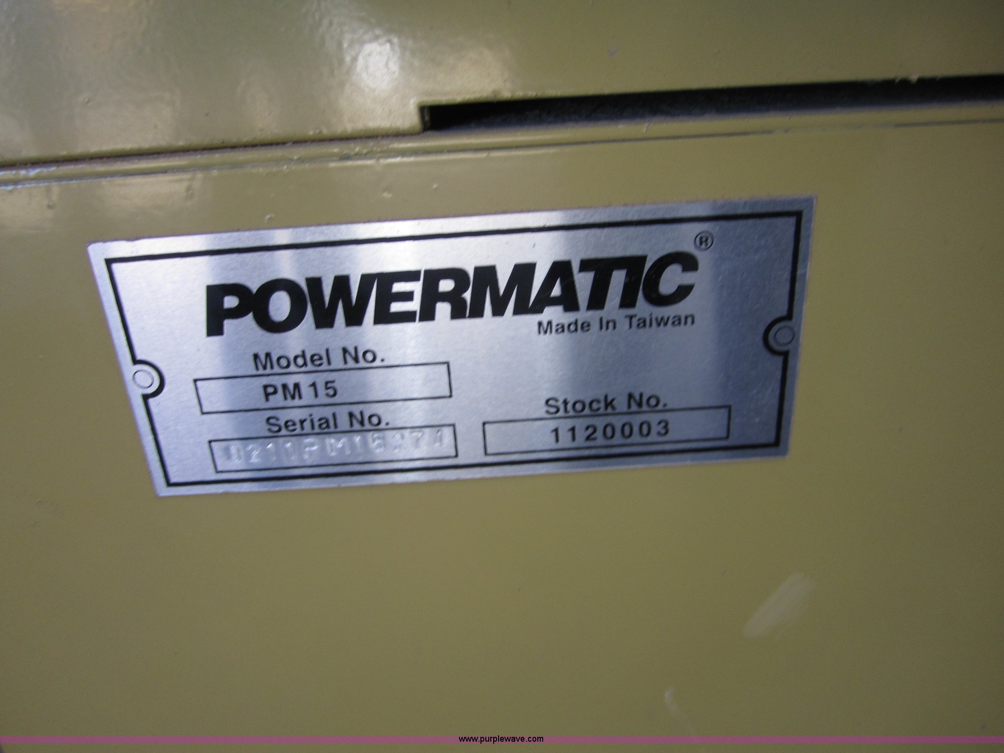 Powermatic PM15 planer molder in Chouteau, OK | Item C5195 sold ...