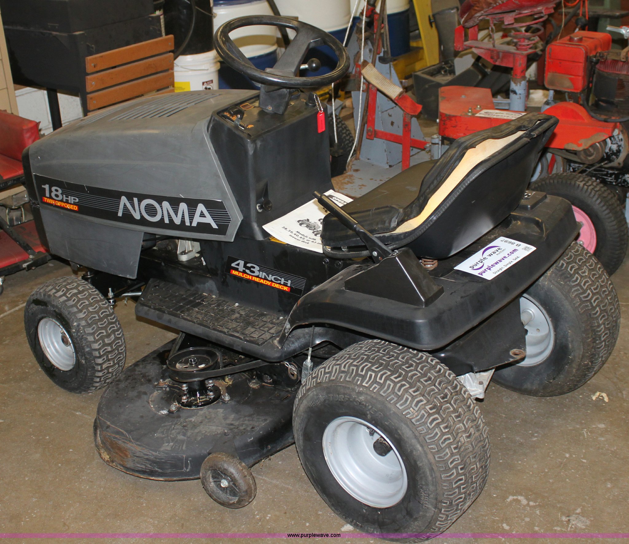 Noma riding lawn mower in Emporia, KS | Item B8697 sold | Purple Wave