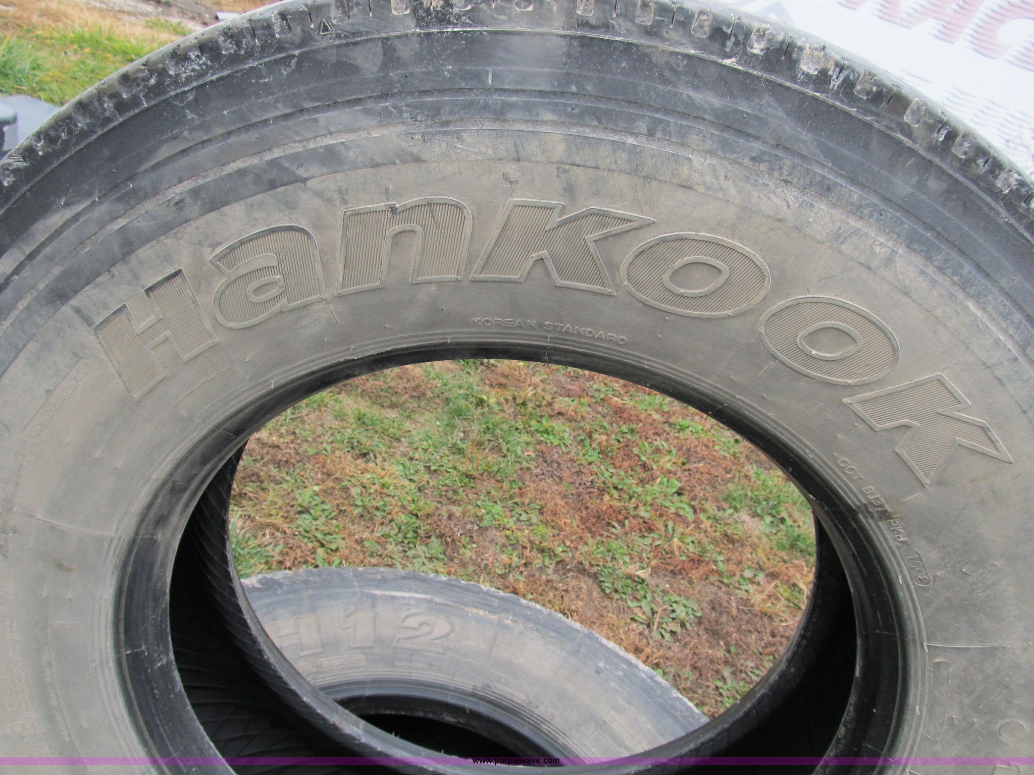 (2) Hankook AH12 11R22.5 steer tires in Moberly, MO | Item D9262 sold | Purple Wave