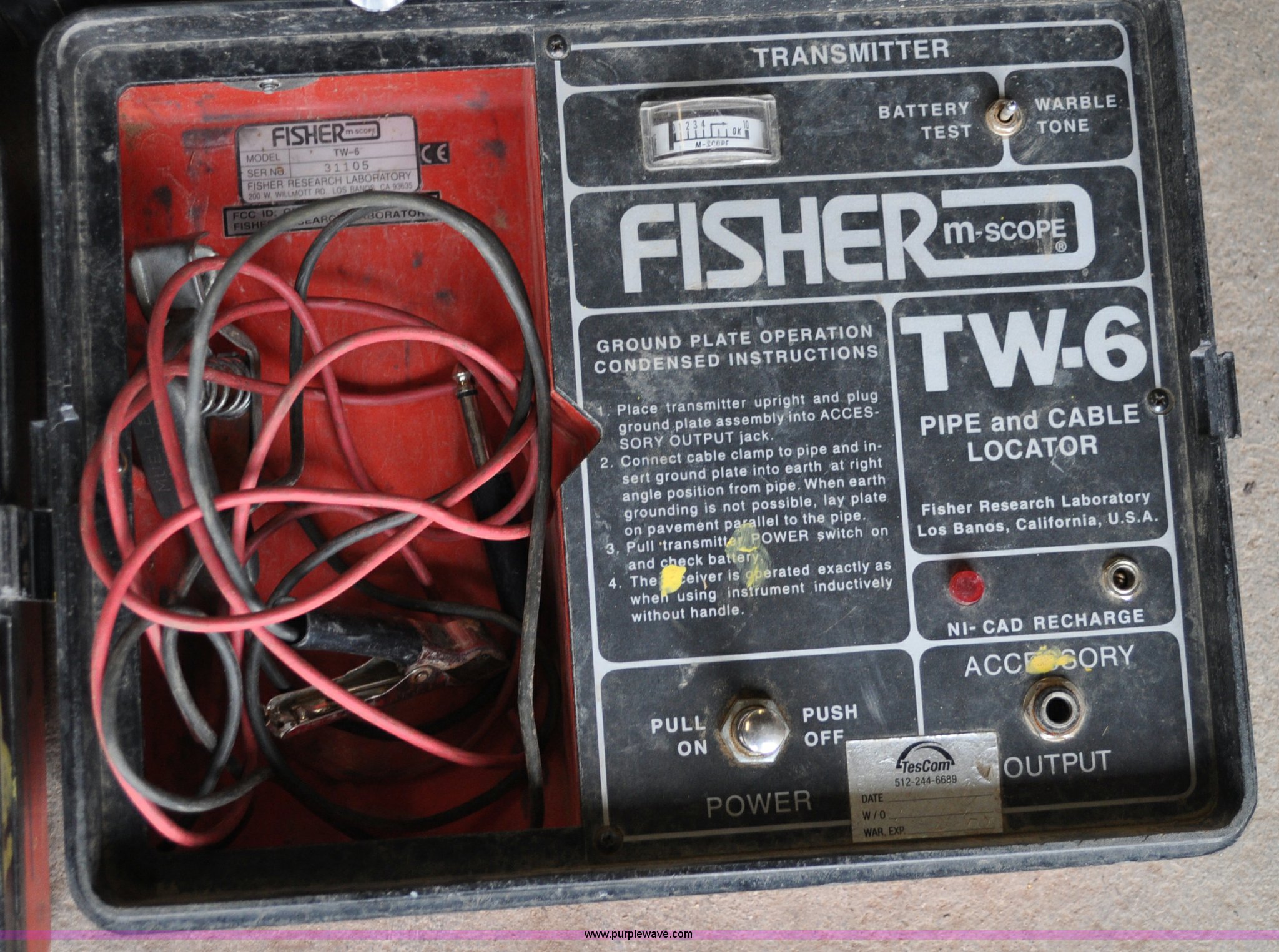 Fisher M-Scope TW6 pipe and cable locator in Palisade, CO | Item C9896 ...