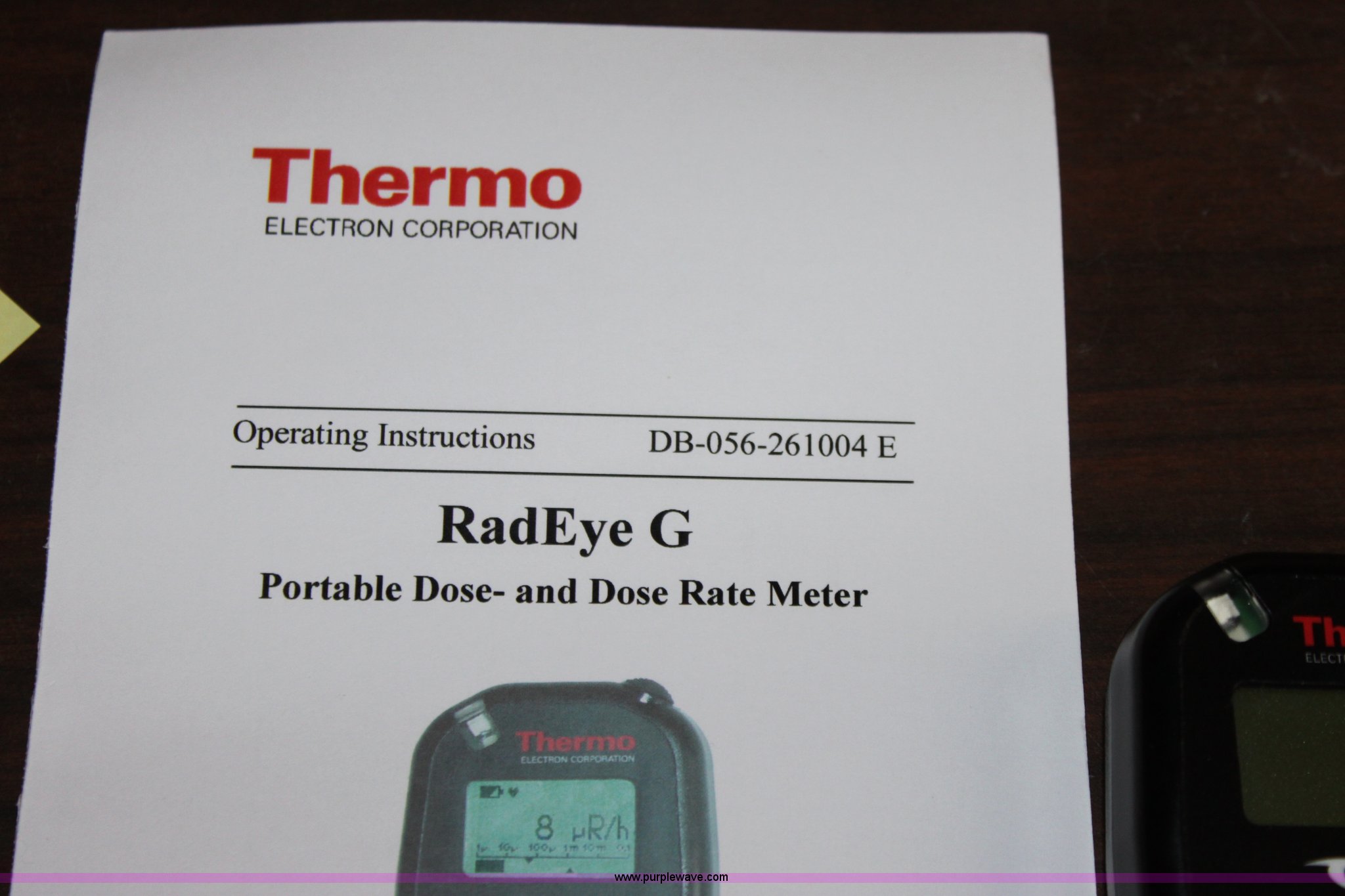 (2) Thermo RadEye G portable dose and dose rate meters in Wichita, KS ...