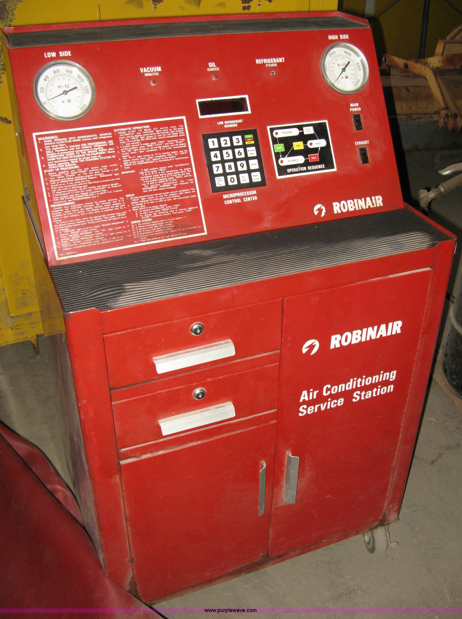 Robinair air conditioning service station in Derby, KS | Item B9709 ...