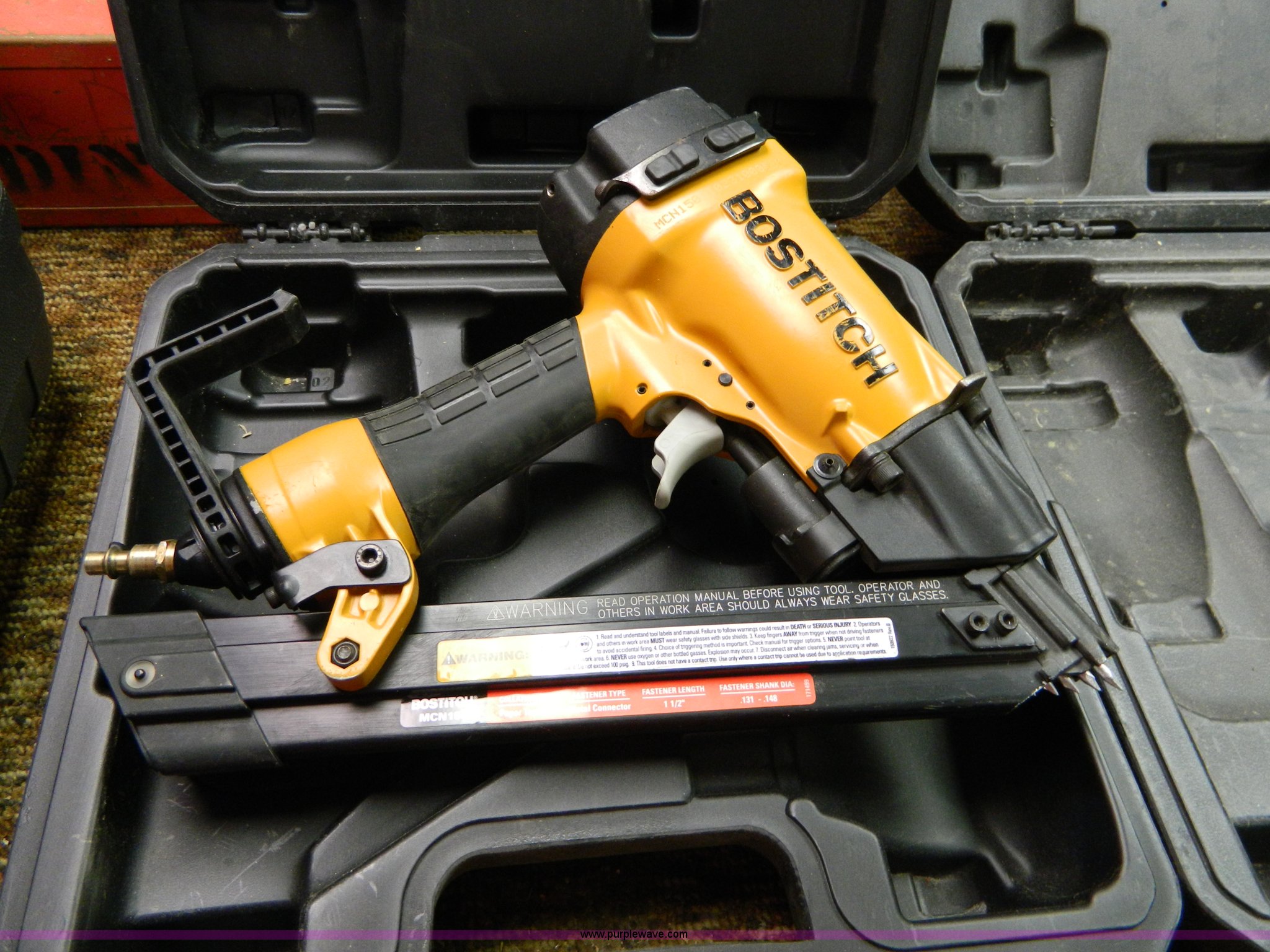 Bostitch Strap Shot MCN150 pneumatic metal connector nail gun in Salina ...