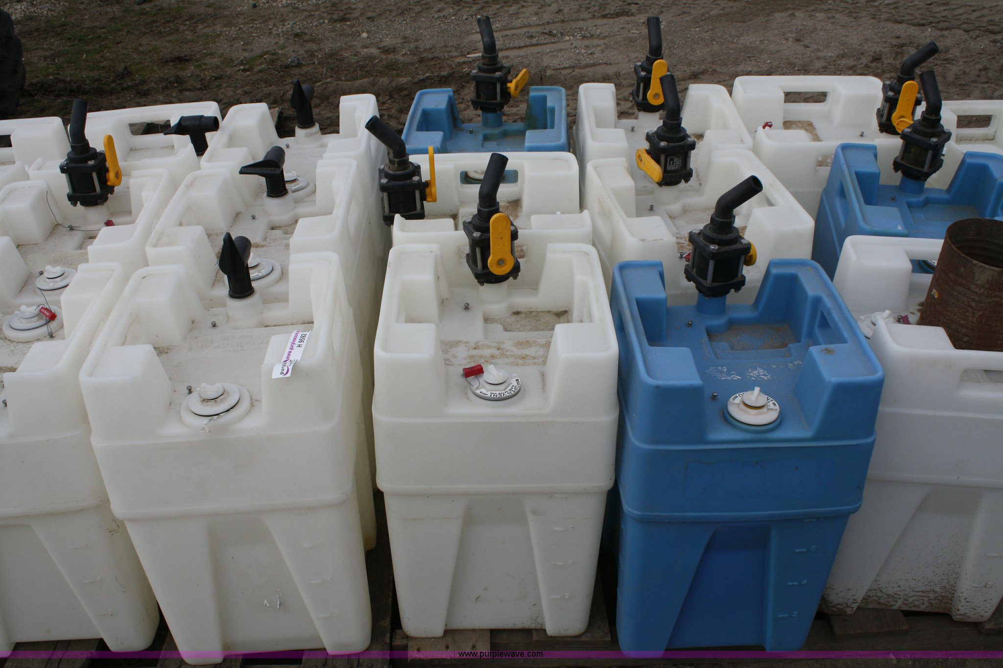 (28) 10 gallon plastic chemical totes in Lawrence, KS | Item H9592 sold ...