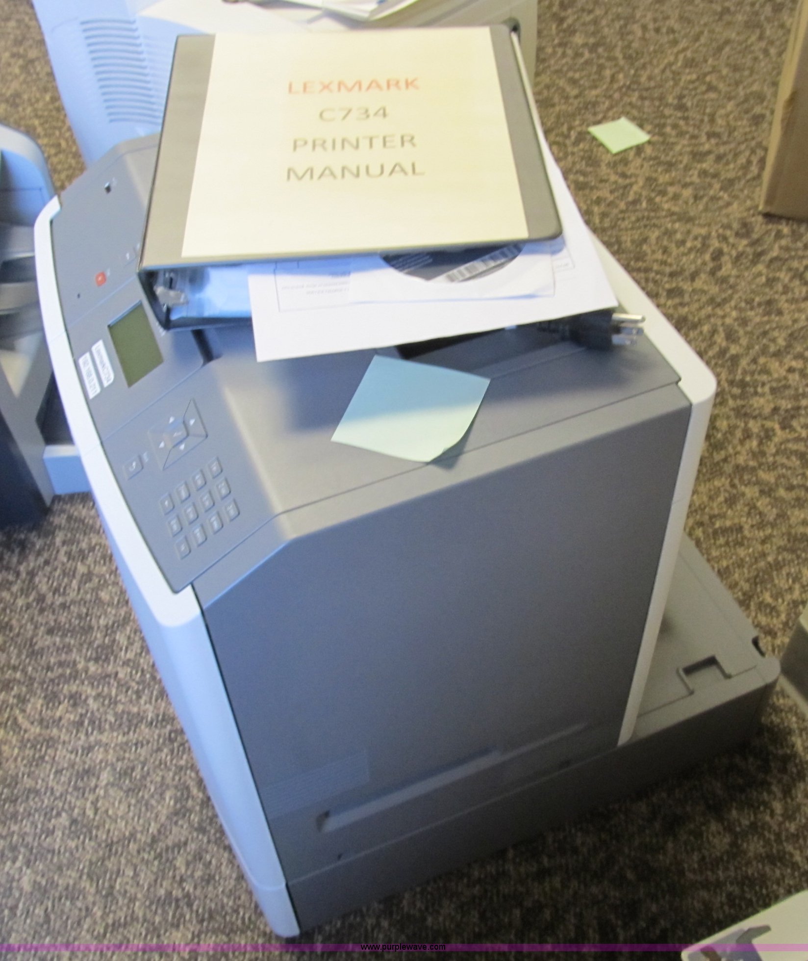 Lexmark C734DTN 1200 DPI laser printer in Indianola, IA | Item A8065 ...