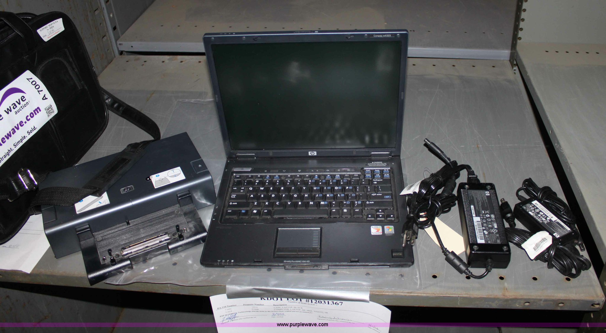 HP NX6325 laptop computer with case in Topeka, KS | Item A7007 sold ...