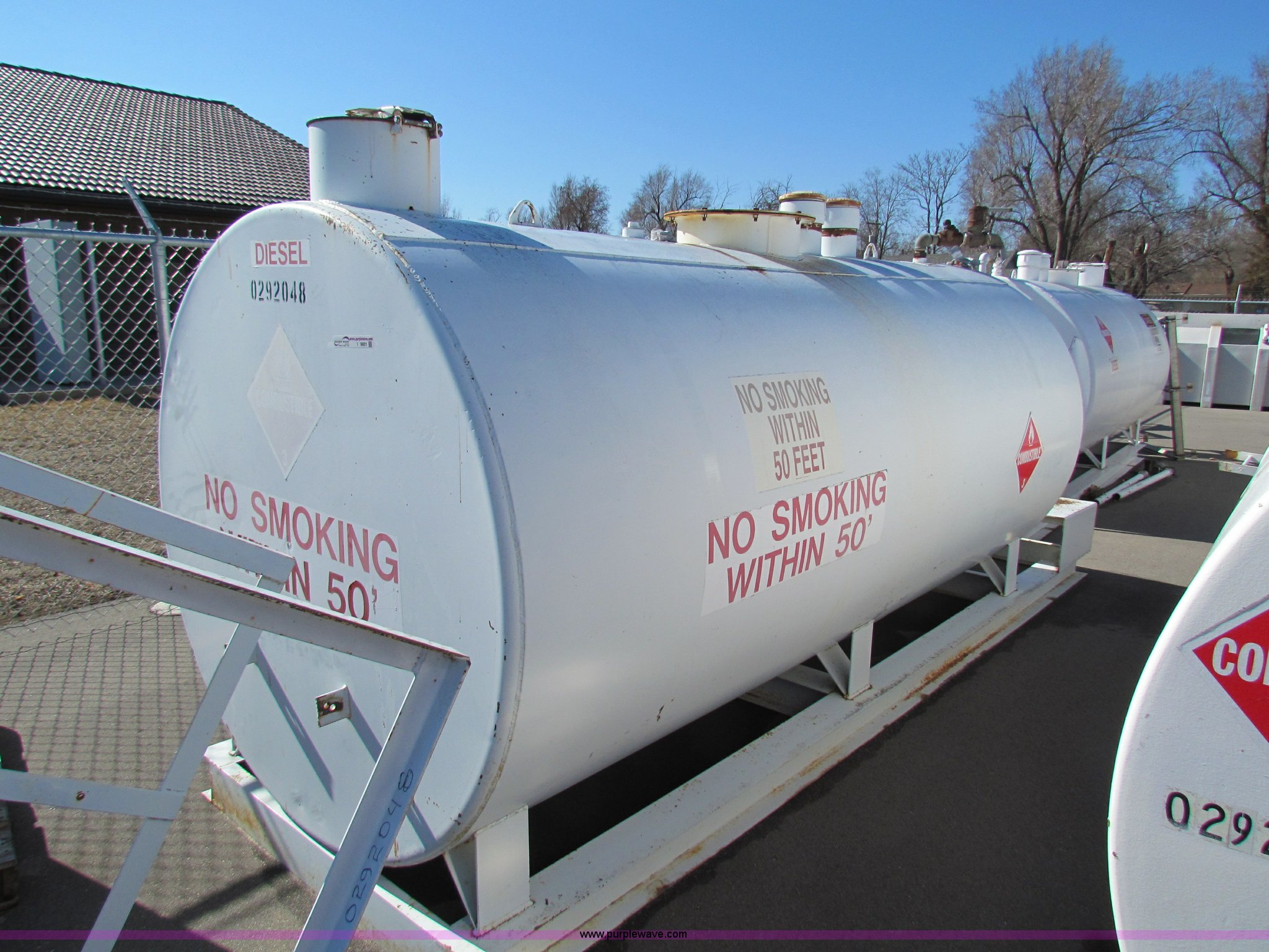 1992 Smith 2,000 gallon diesel fuel tank in Salina, KS | Item I9601 ...