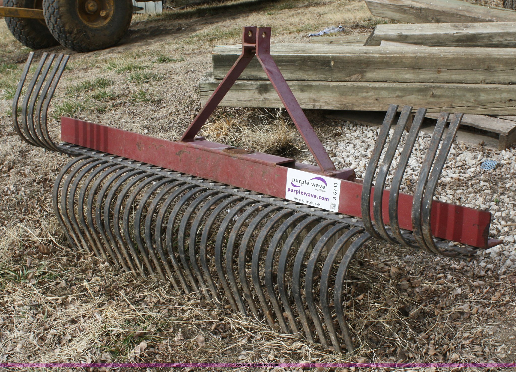 Three point rake in Leavenworth, KS | Item A6743 sold | Purple Wave