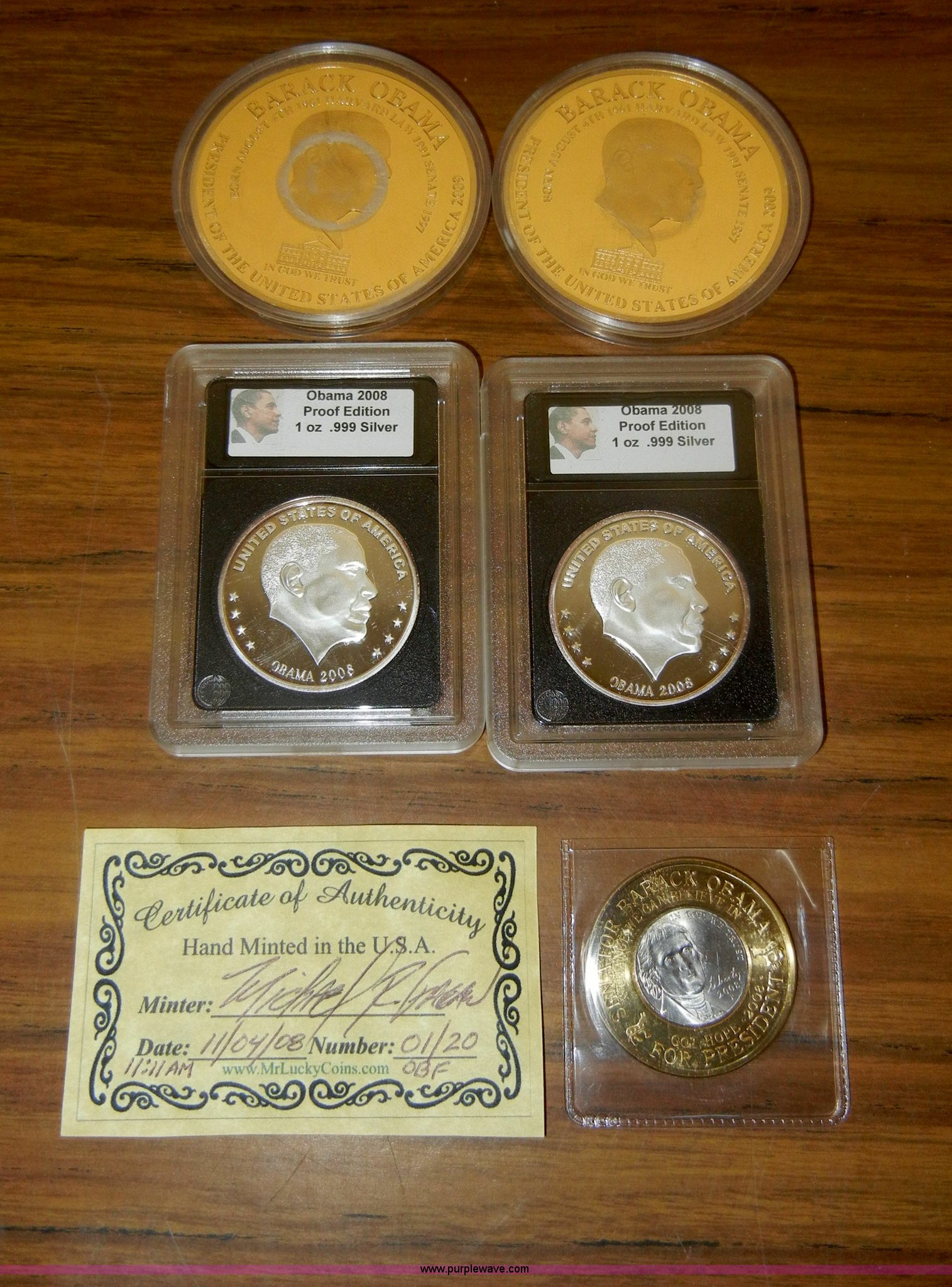 Assorted Barack Obama coins in Manhattan, KS | Item S9314 sold | Purple ...