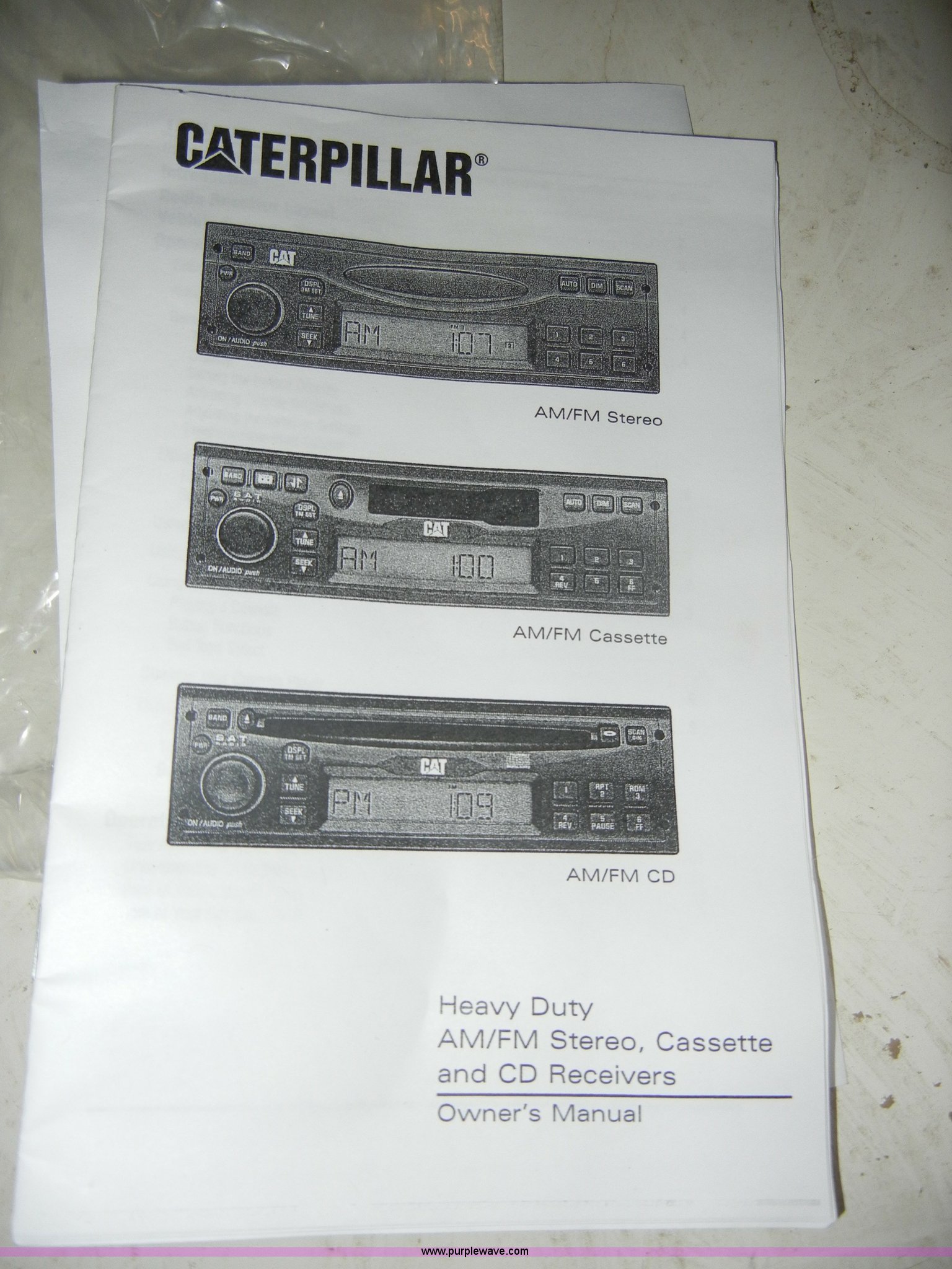 Caterpillar AM/FM stereo unit in Tonganoxie, KS | Item J9442 sold ...