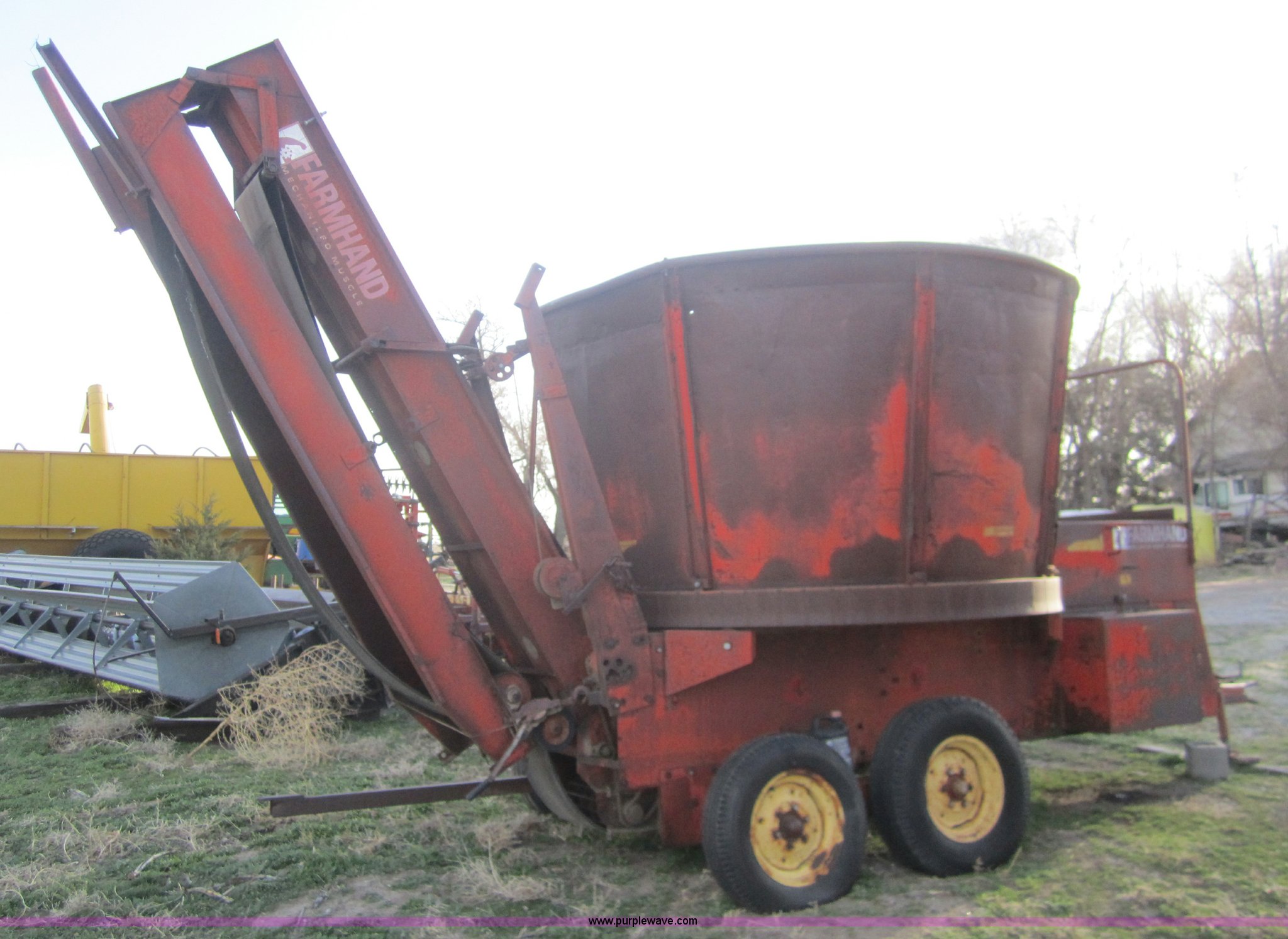 Farmhand bale grinder in Fowler, KS | Item B5741 sold | Purple Wave