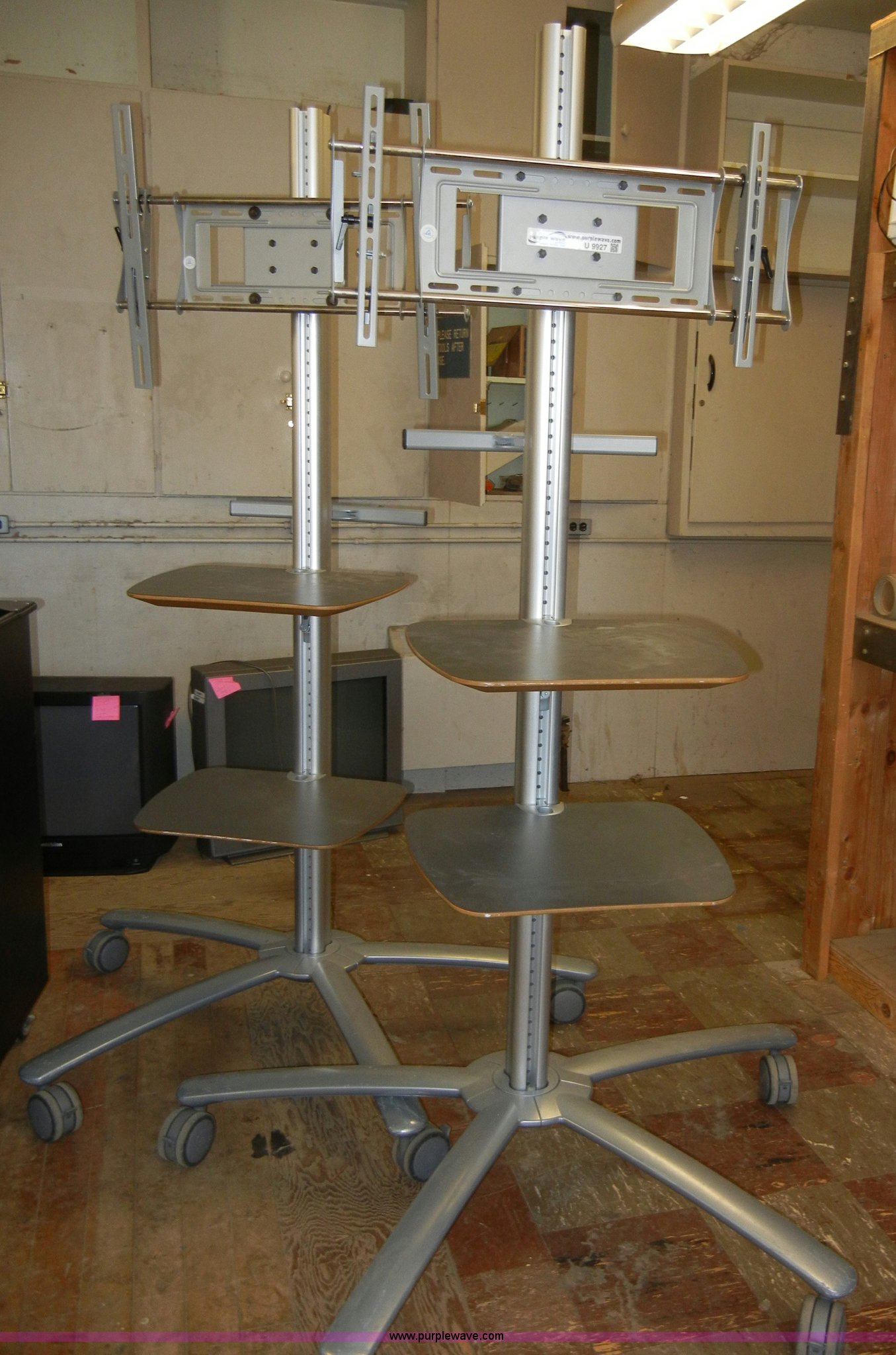 (2) lobby style rolling television stands in Lawrence, KS | Item U9927 ...