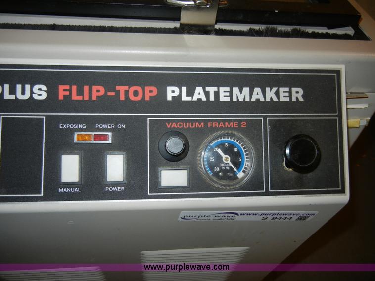 1992 NuArc Ultra Plus flip-top metal plate maker in Manhattan, KS ...