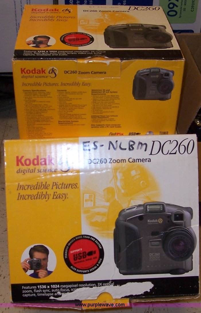 (3) Kodak DC260 cameras in Spring Hill, KS | Item B1131 sold | Purple Wave