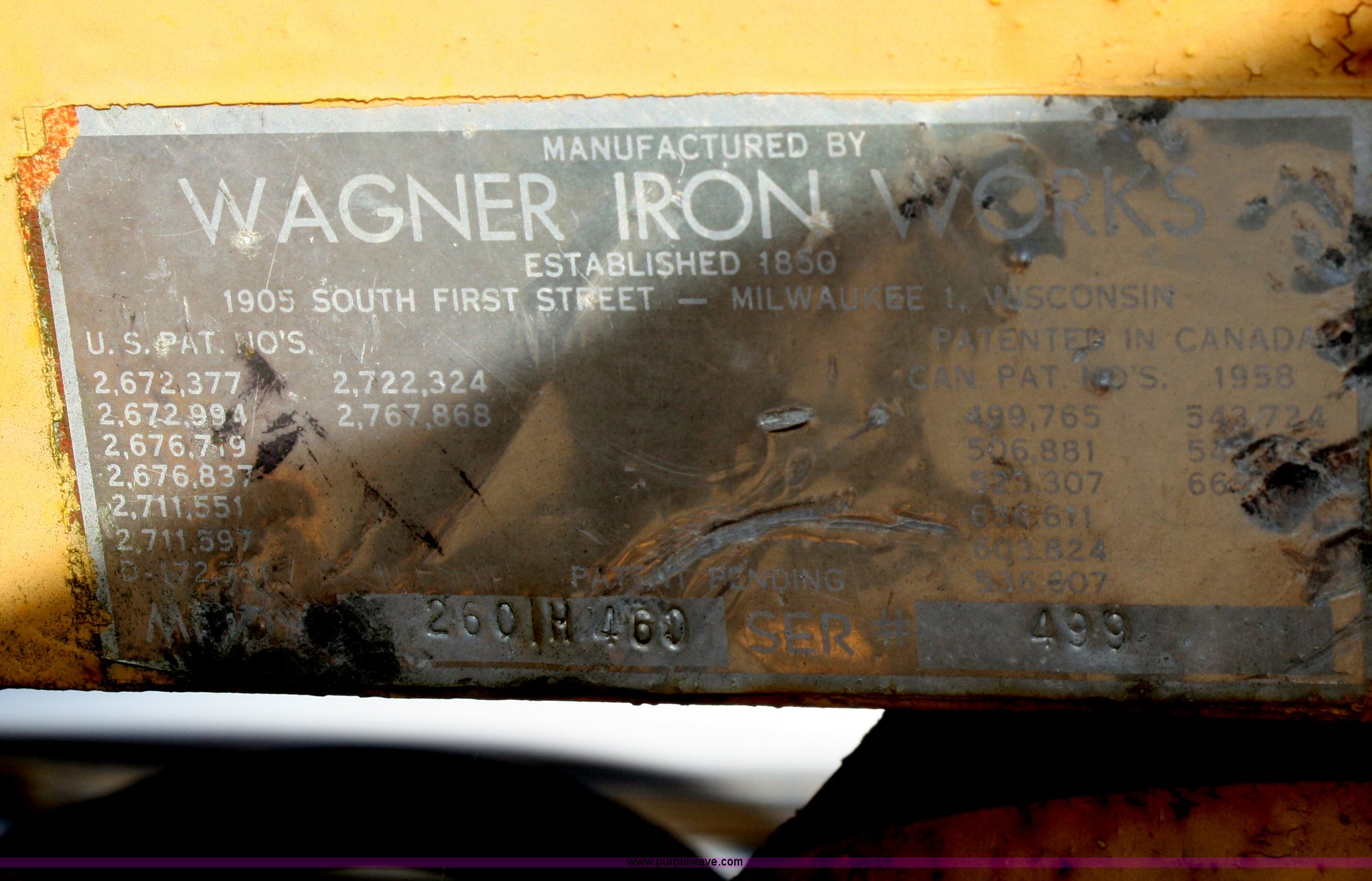 Wagner Iron Works loader in Tonganoxie, KS | Item B6514 sold | Purple Wave