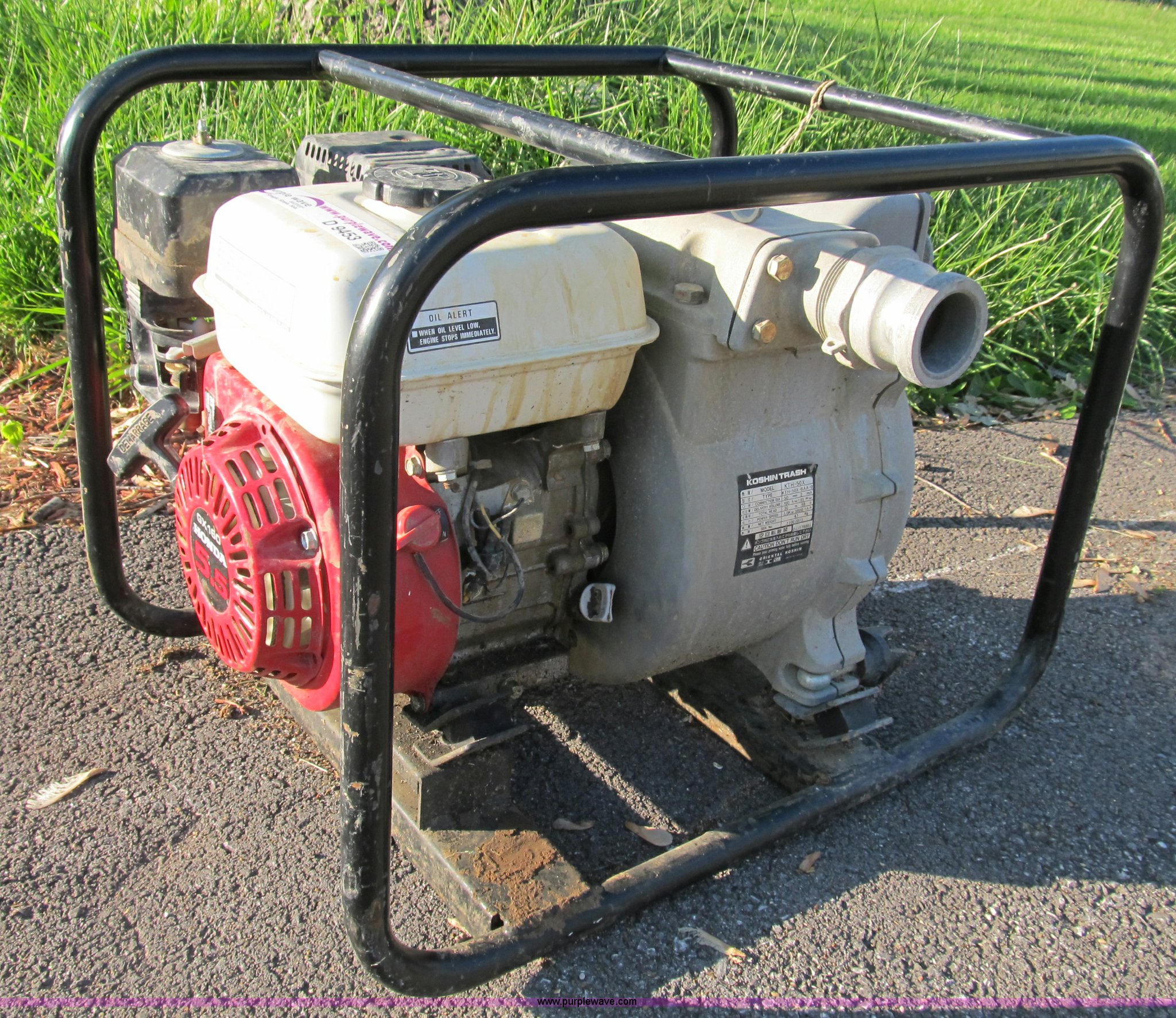 Koshin KTH-50X 2" trash pump in St. Peters, MO | Item D9453 sold | Purple Wave