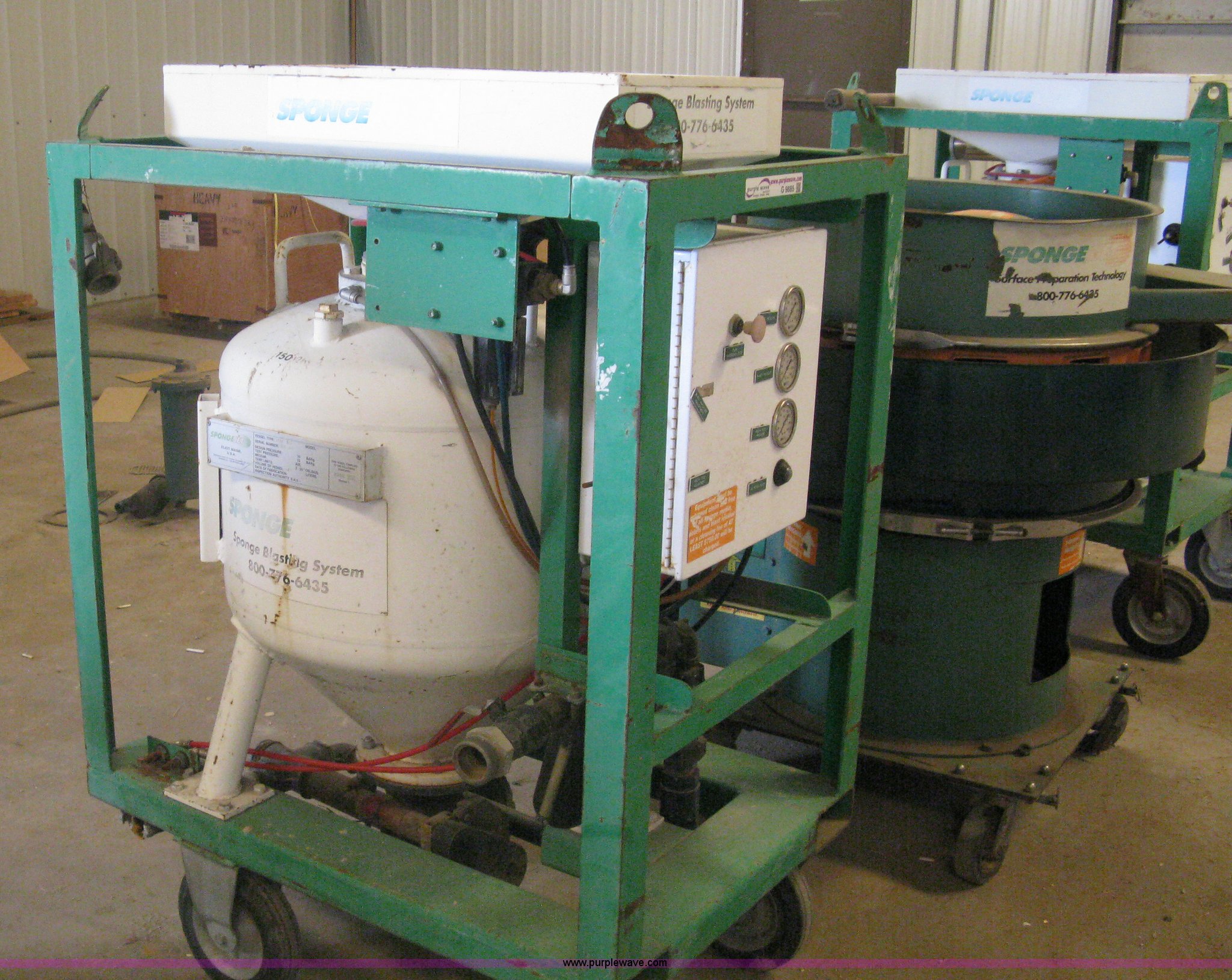 Sponge Jet sponge blasting system in Wichita, KS | Item G9885 sold ...
