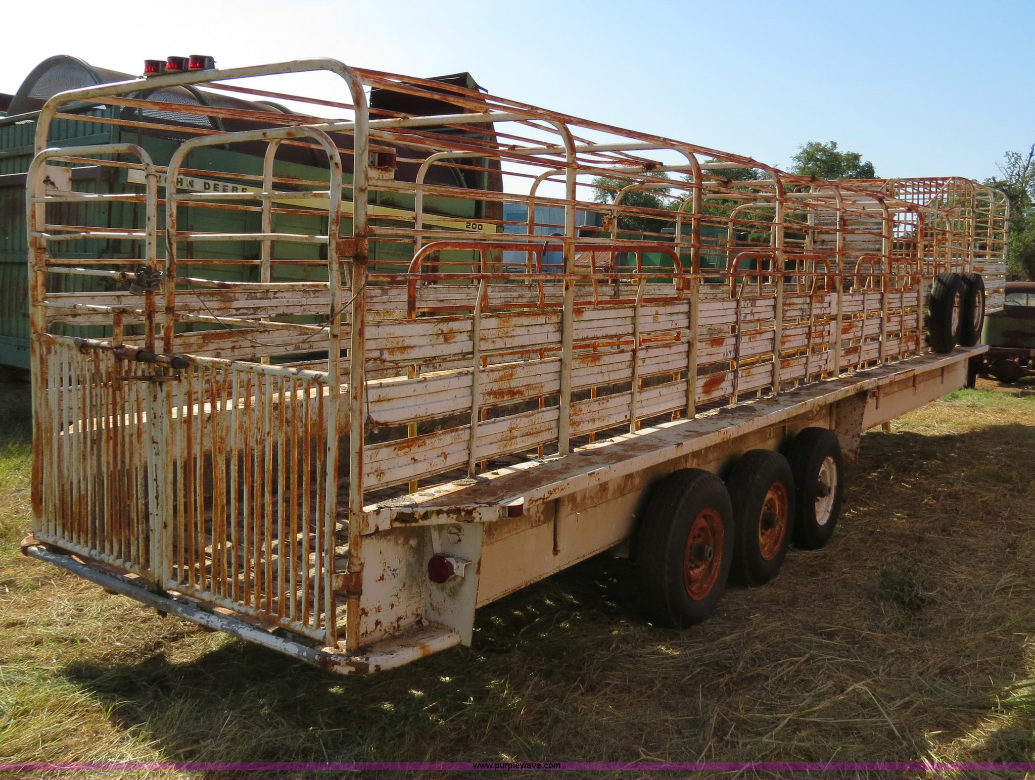 Shop built 40' livestock trailer in Little River, TX | Item B2339 sold ...