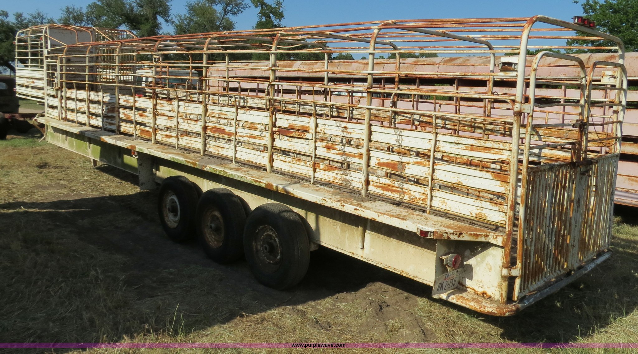 Shop built 40' livestock trailer in Little River, TX | Item B2339 sold ...
