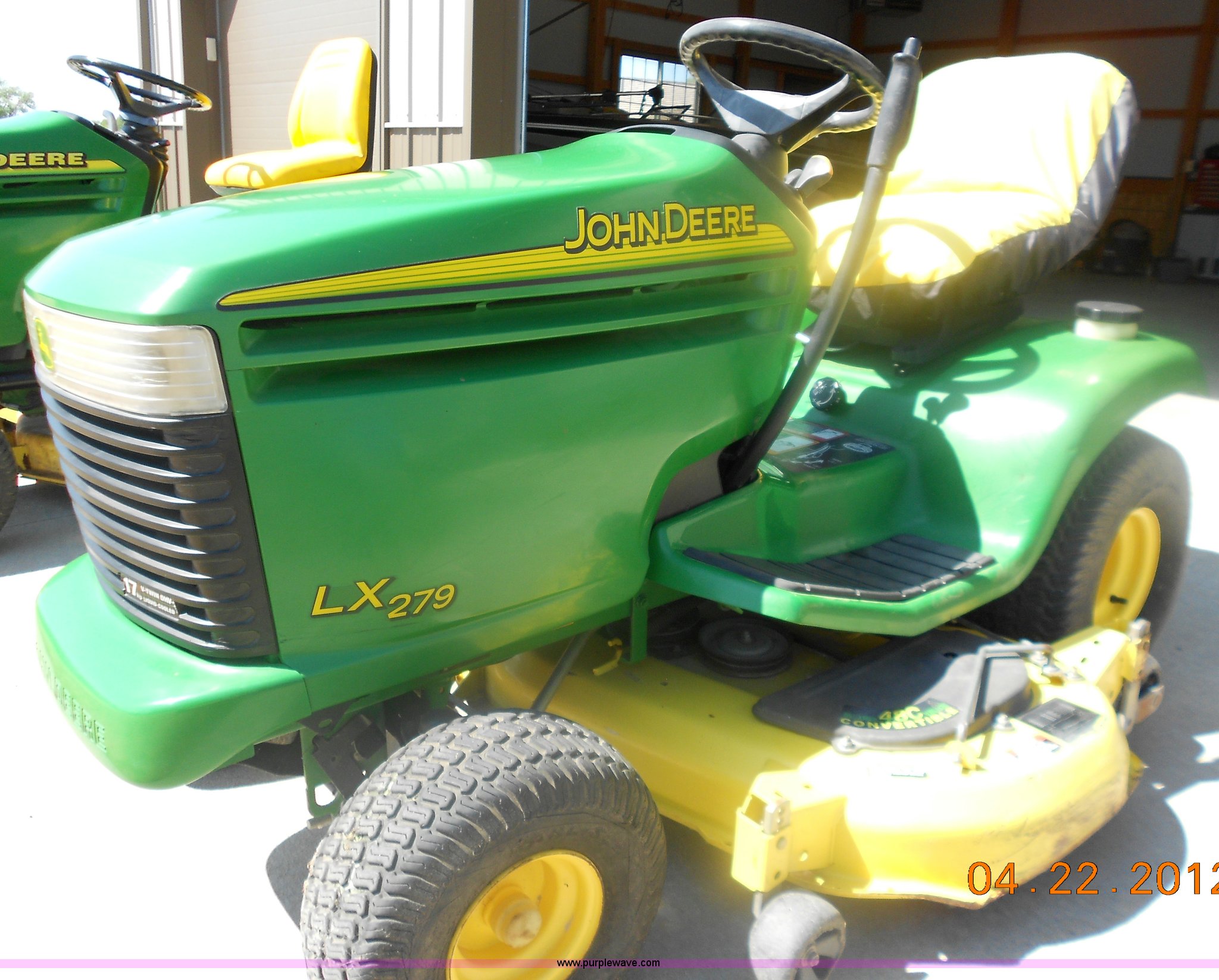 John Deere LX279 mower in Cunningham, KS | Item B1251 sold | Purple Wave