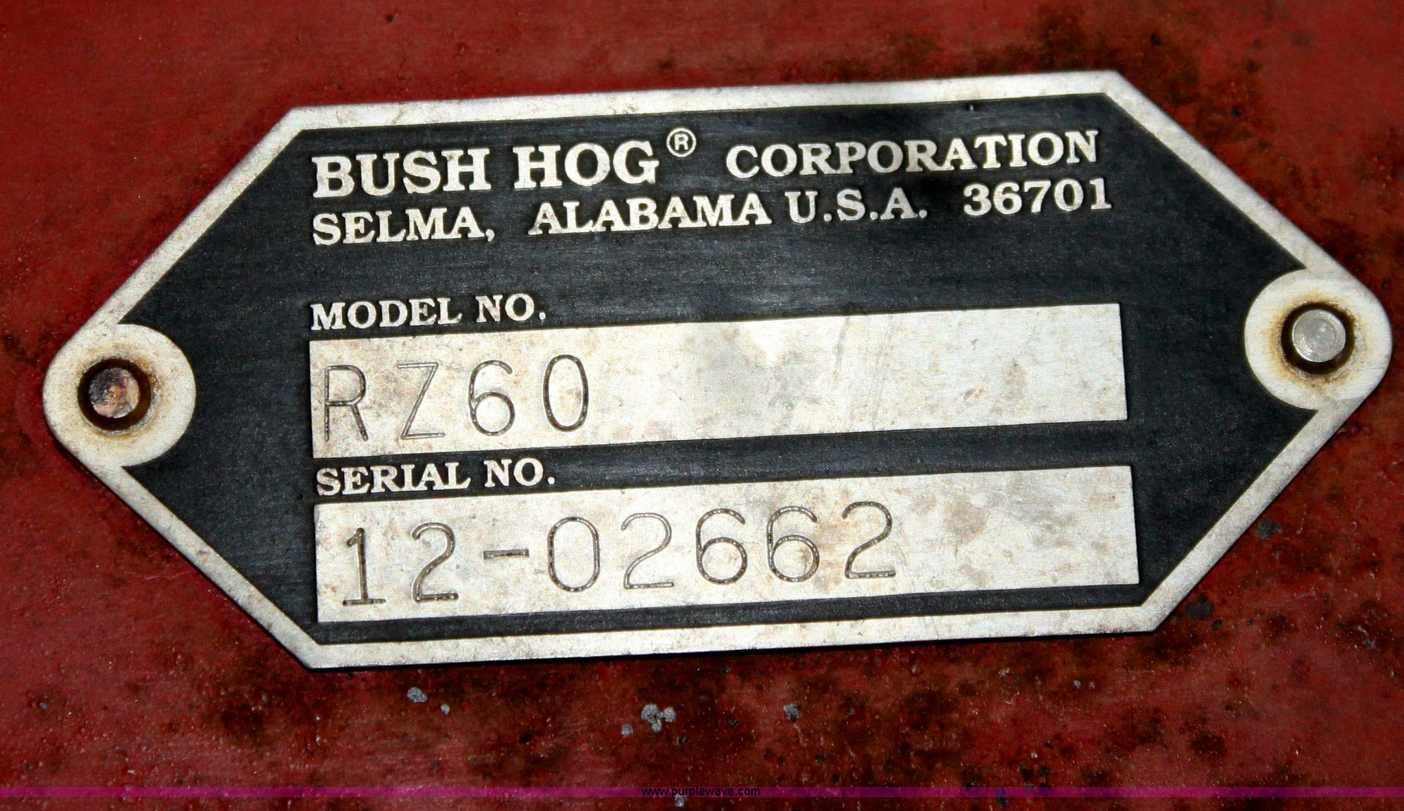 Brush Hog RZ60 rotary mower in Newton, KS | Item L9709 sold | Purple Wave