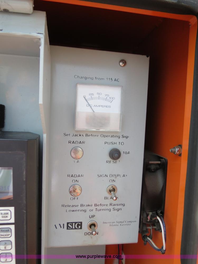 2001 AMSIG CMS-T331 portable message board in Muskogee, OK | Item B2372 ...