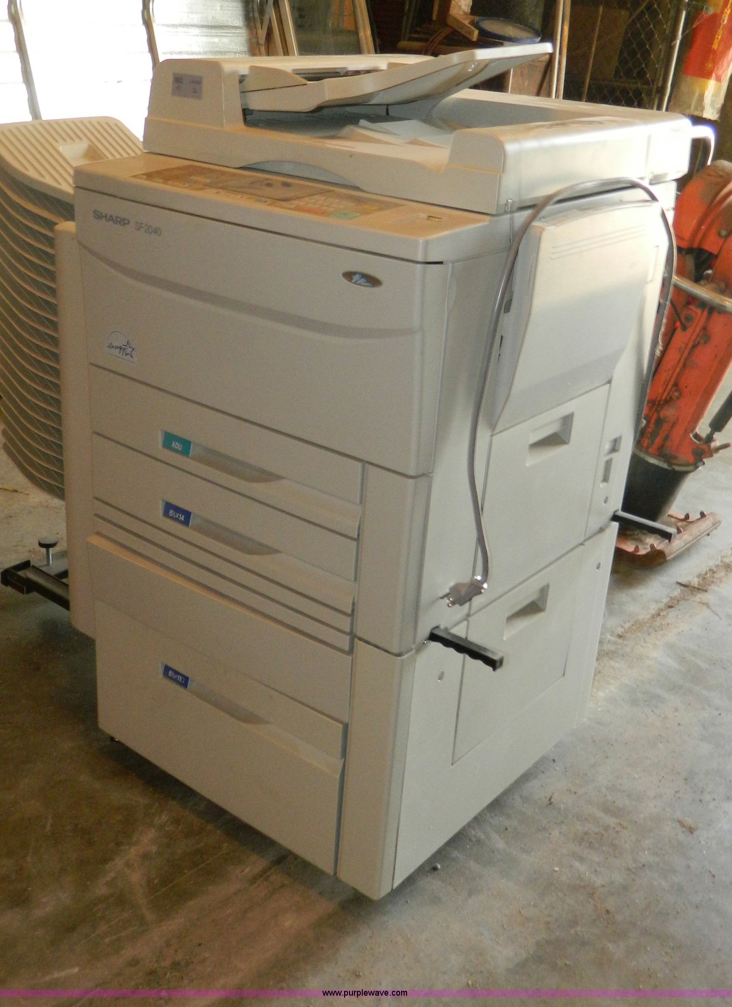 Sharp SF-2040 photo copier in Salina, KS | Item M9885 sold | Purple Wave