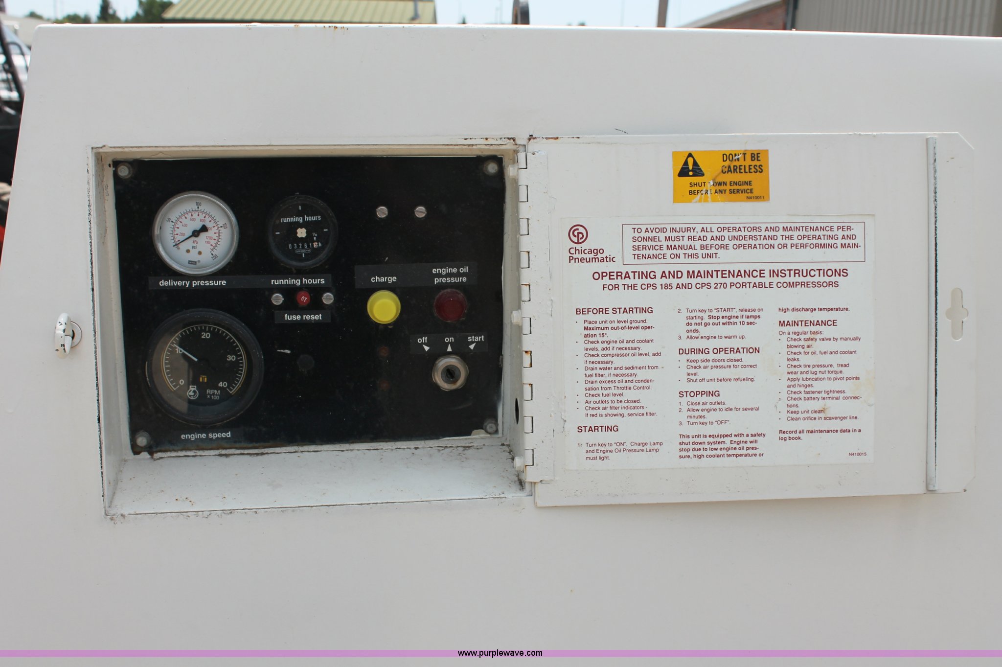 Chicago Pneumatic CPS 185 air compressor in Topeka, KS | Item C2607 ...