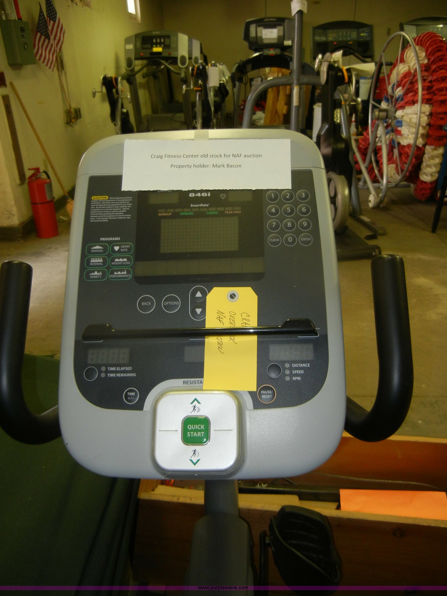 Precor 846i bike in Fort Riley, KS | Item M9606 sold | Purple Wave