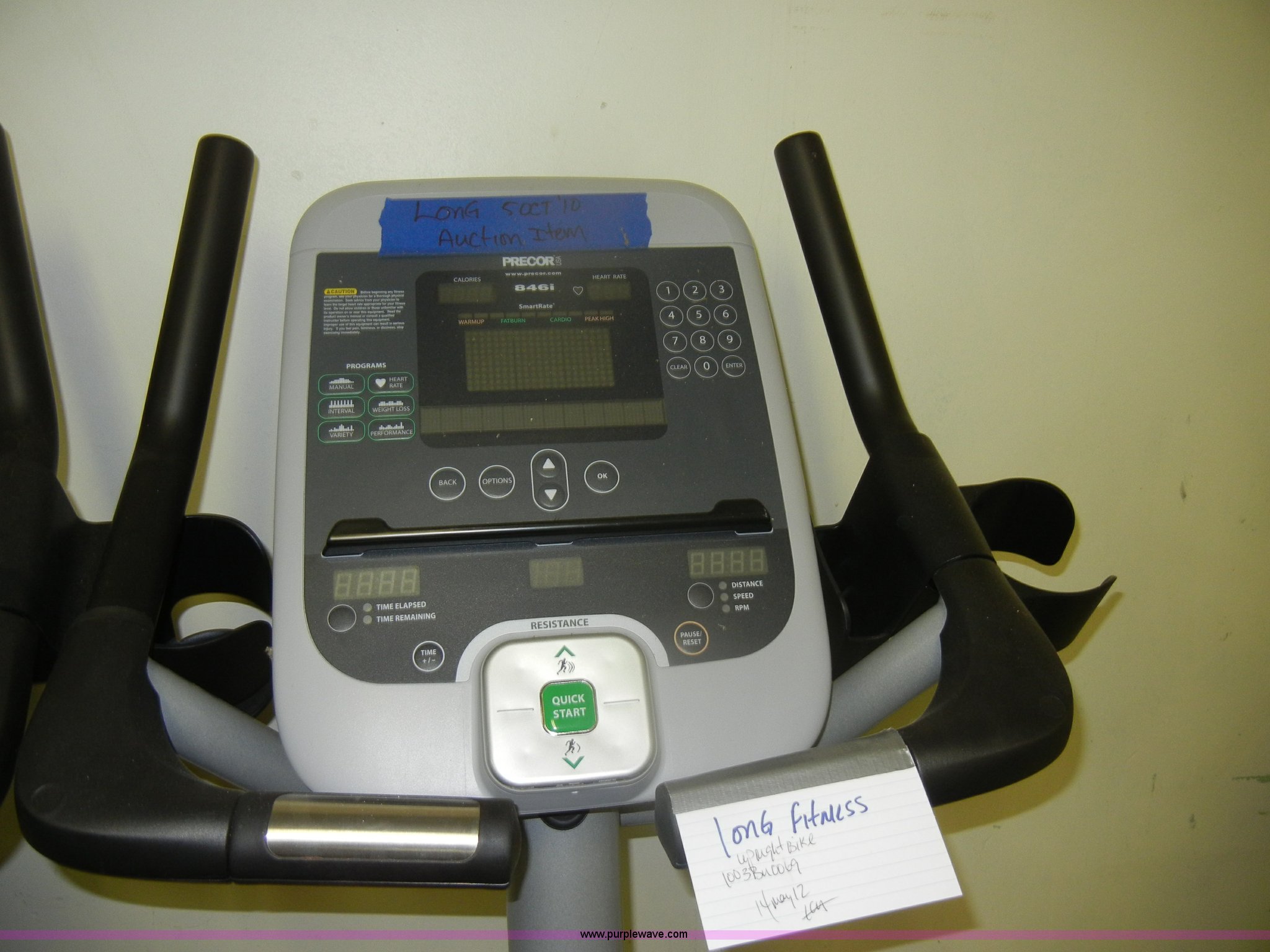 Precor 846i bike in Fort Riley, KS | Item M9646 sold | Purple Wave