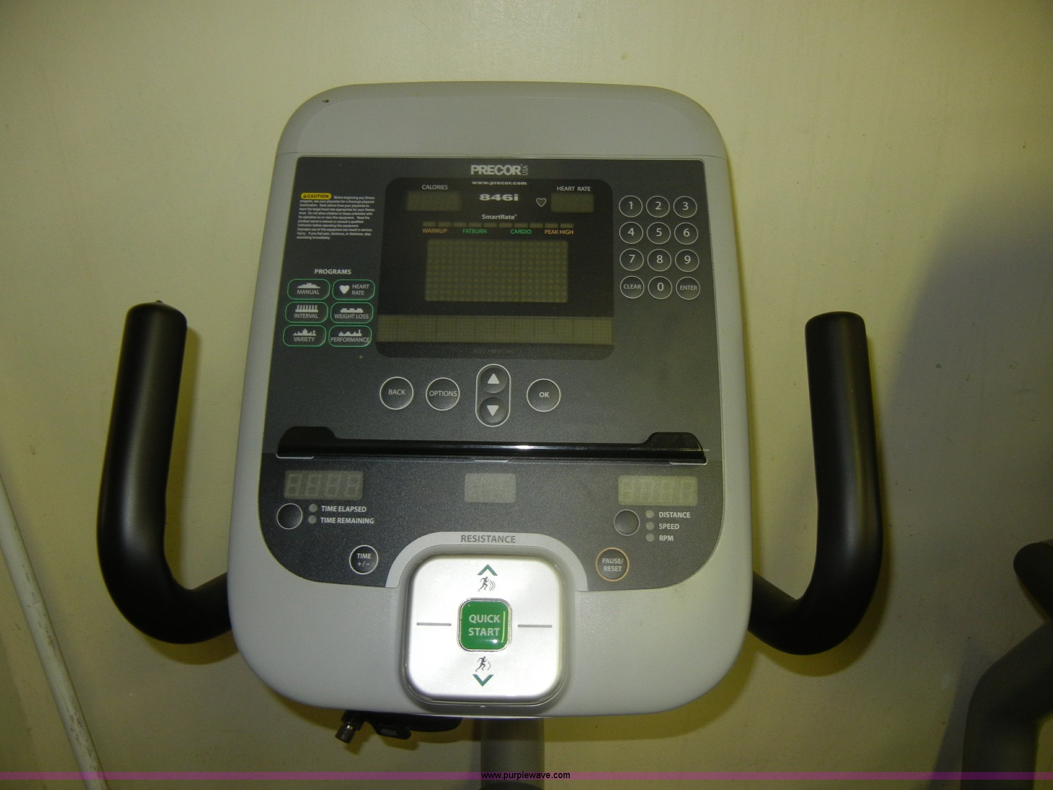 Precor 846i bike in Fort Riley, KS | Item M9654 sold | Purple Wave