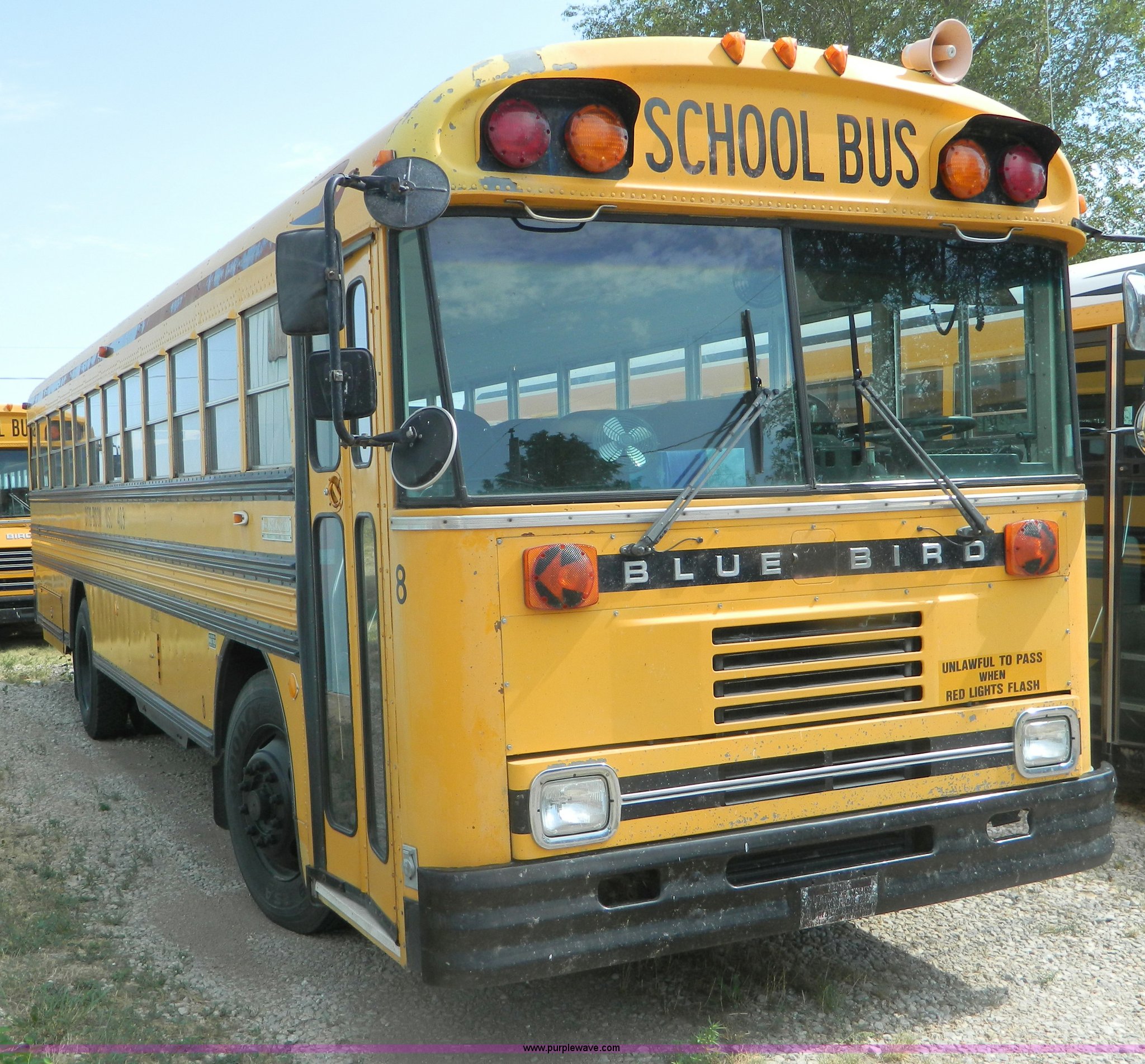 1991 Blue Bird TC2000 school bus in Otis, KS | Item B3815 sold | Purple ...