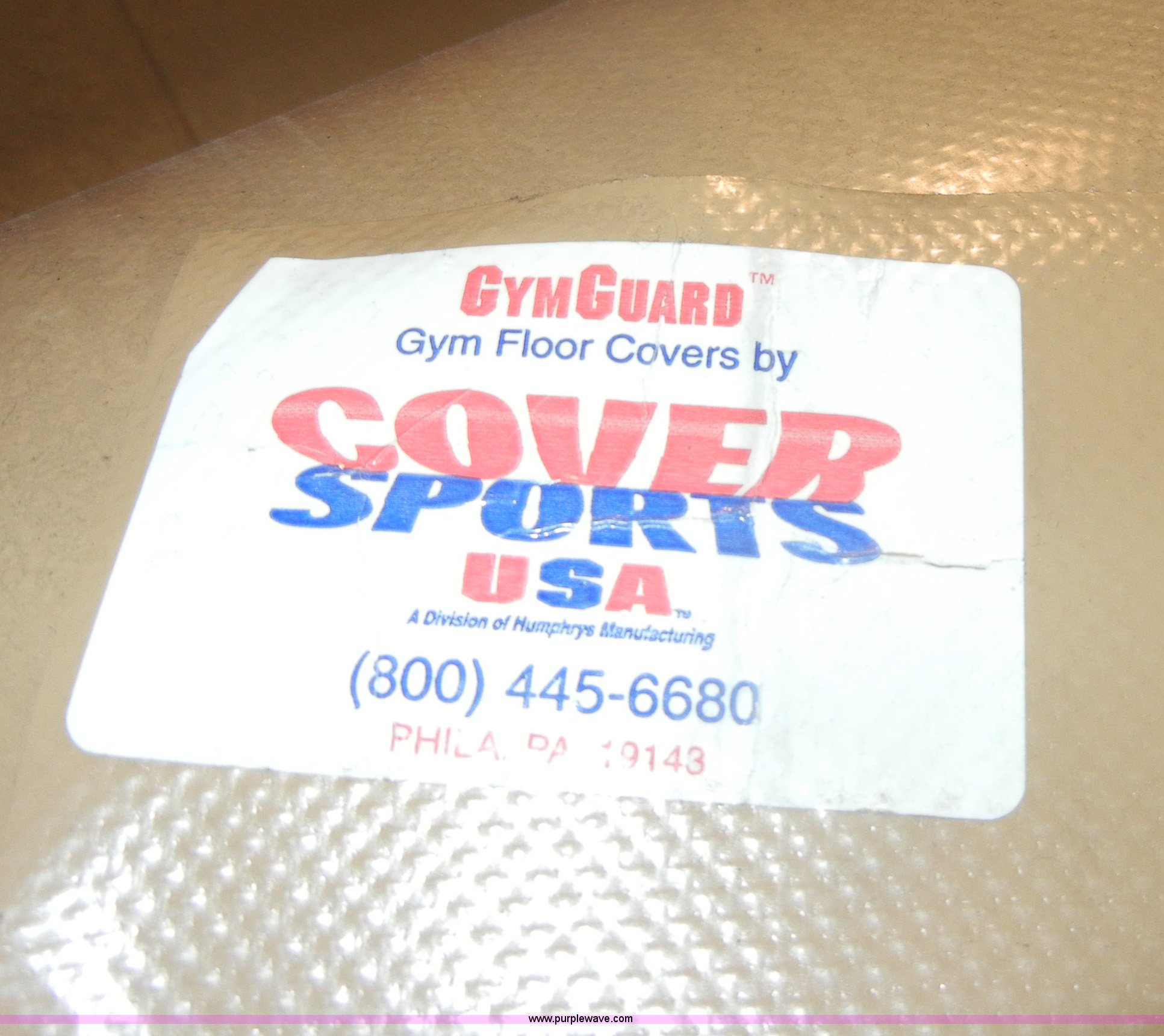 (7) partial rolls of gym guard floor vinyl in Eskridge, KS | Item M9682 ...