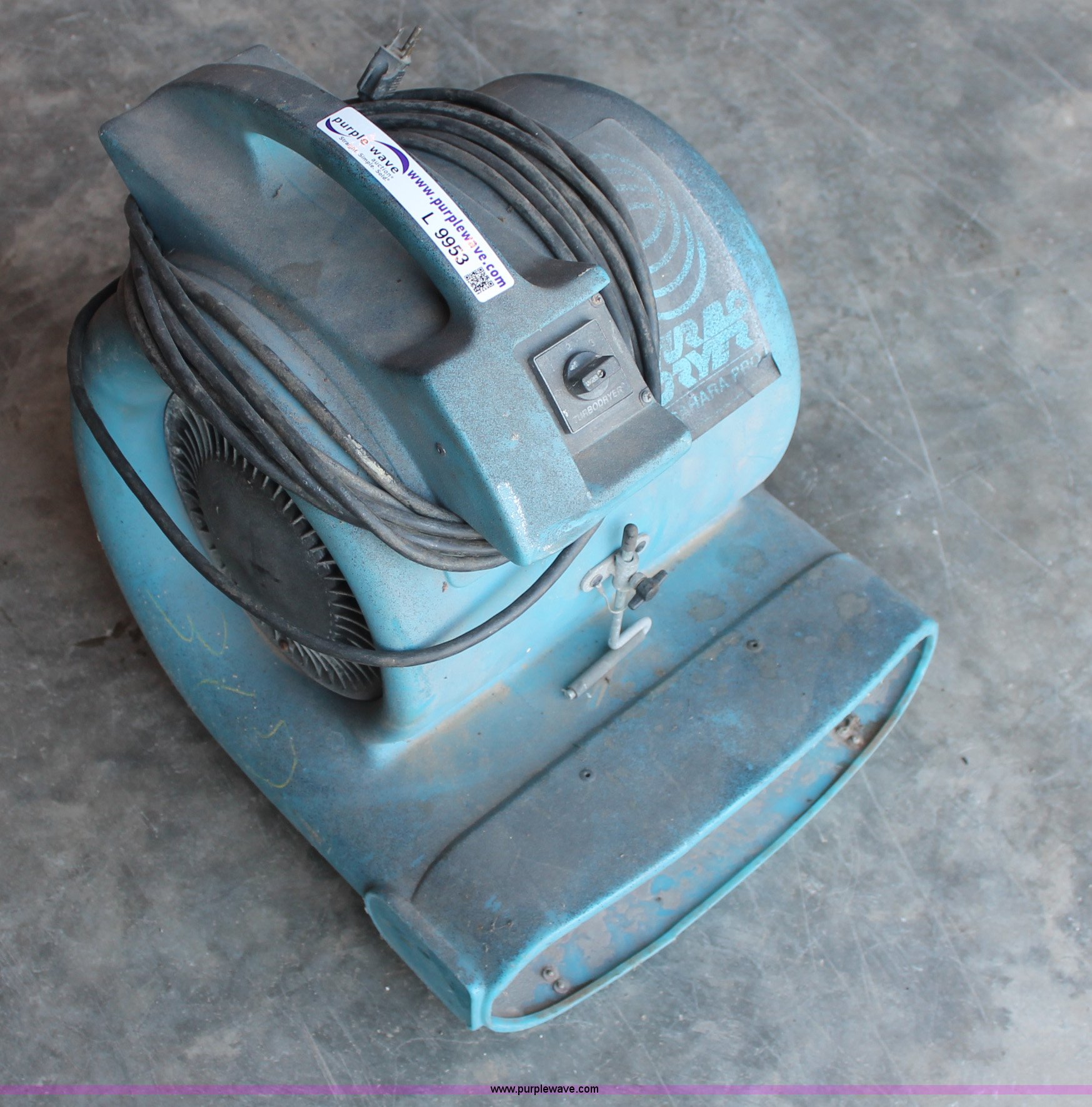 Sahara Pro Turbo floor dryer in Odessa, MO | Item L9953 sold | Purple Wave