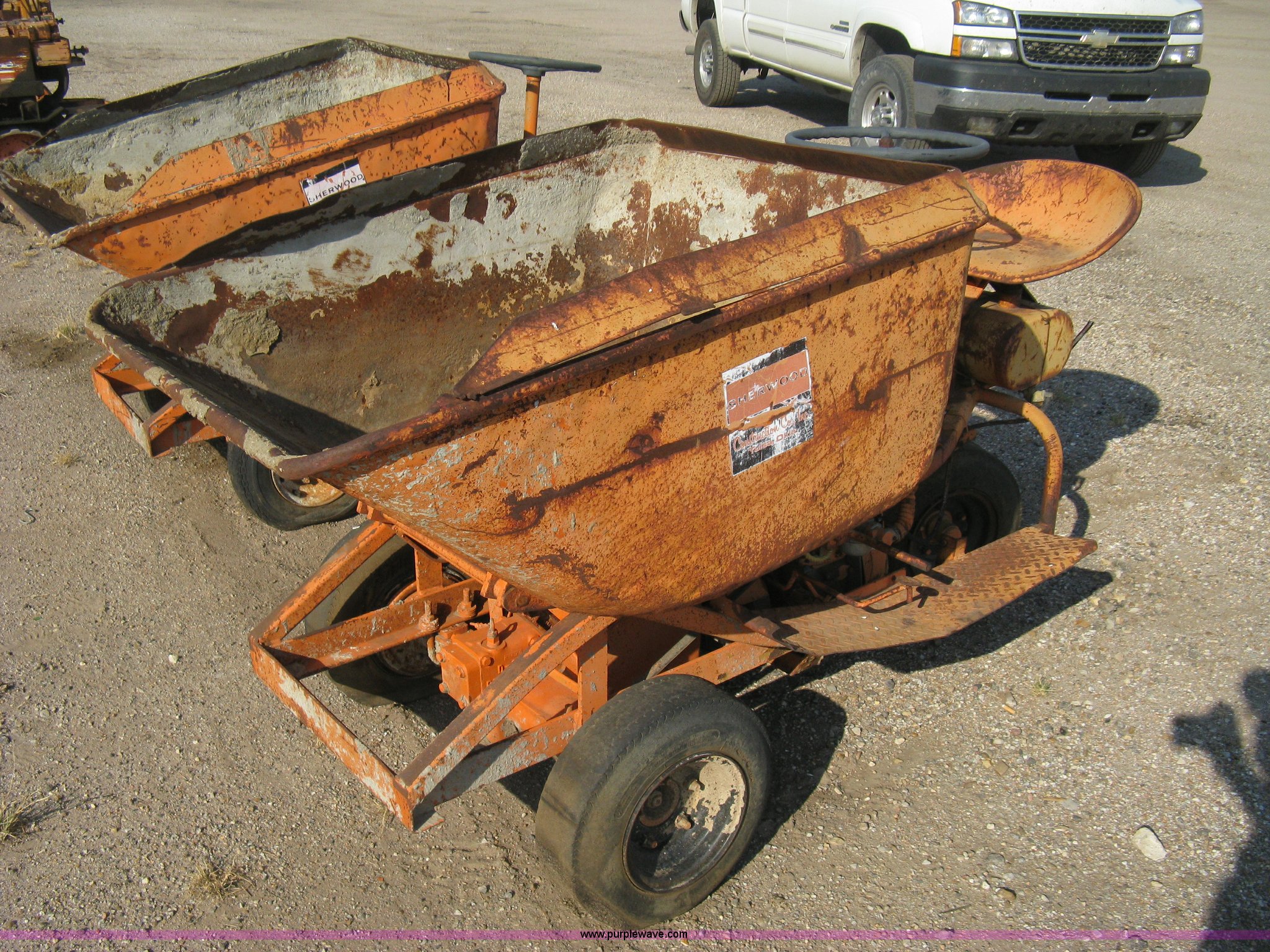 (2) Prime-Mover ride-on cement buggies in Wichita, KS | Item B8004 sold ...