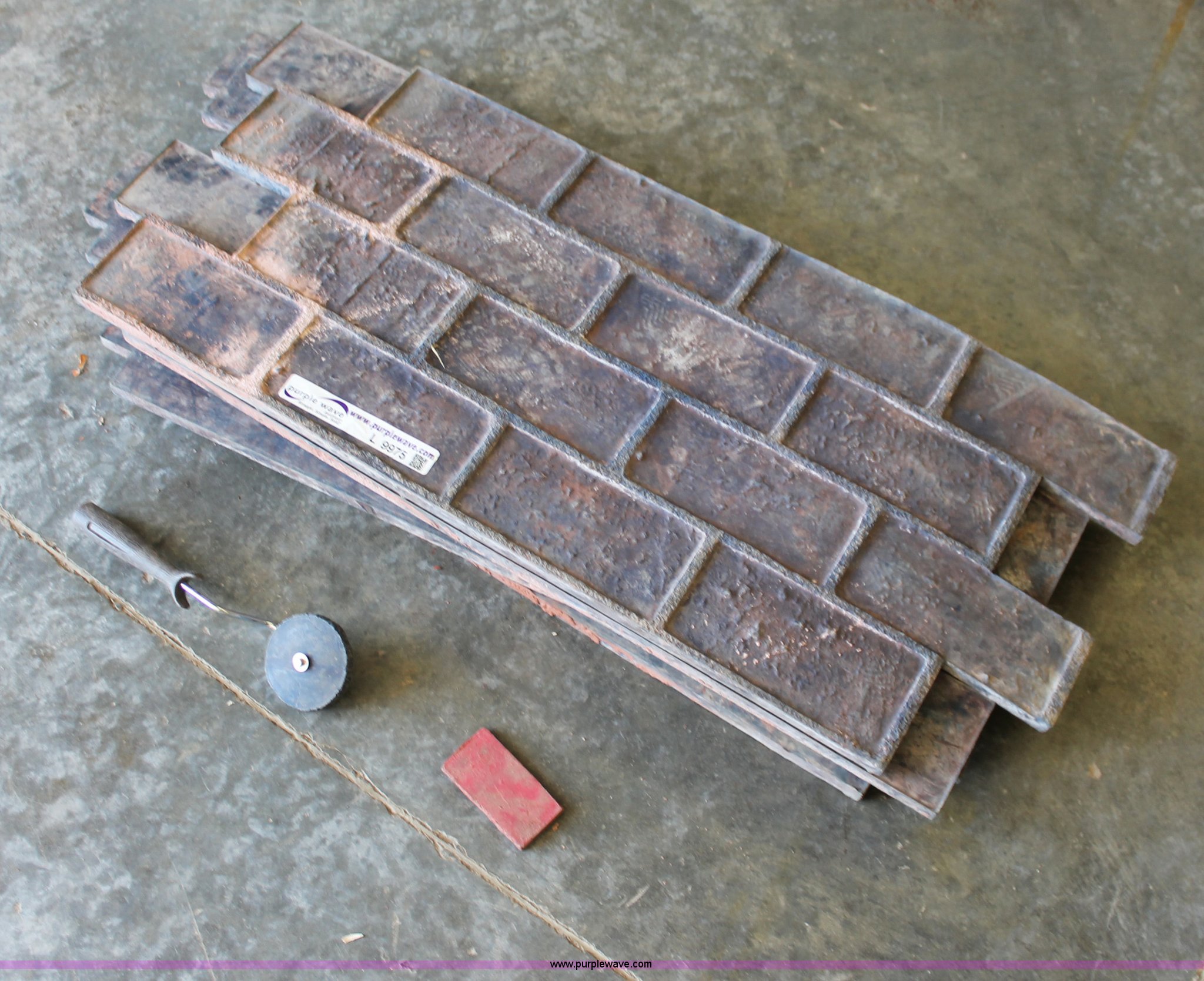 (5) brick form four-course brick border concrete stamps in Greenwood ...