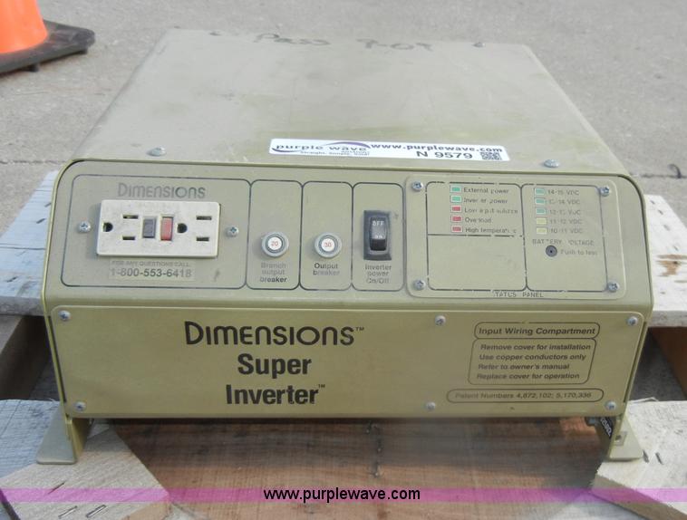 Dimensions Super Inverter in Topeka, KS | Item N9582 sold | Purple Wave