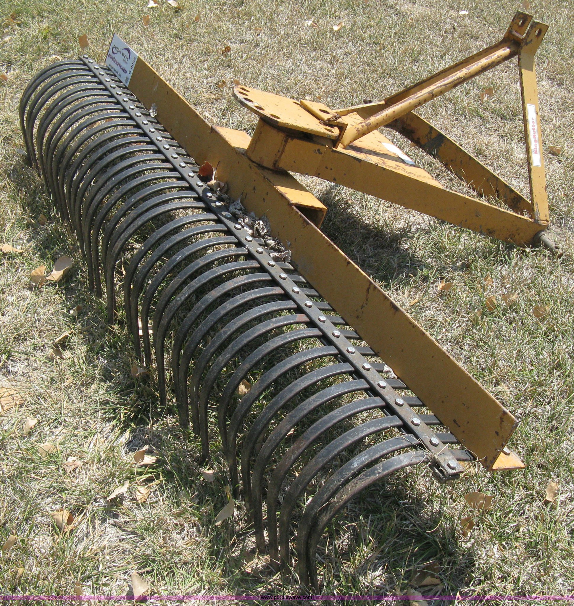 King Kutter 6' landscape rake in Wichita, KS | Item B8055 sold | Purple ...