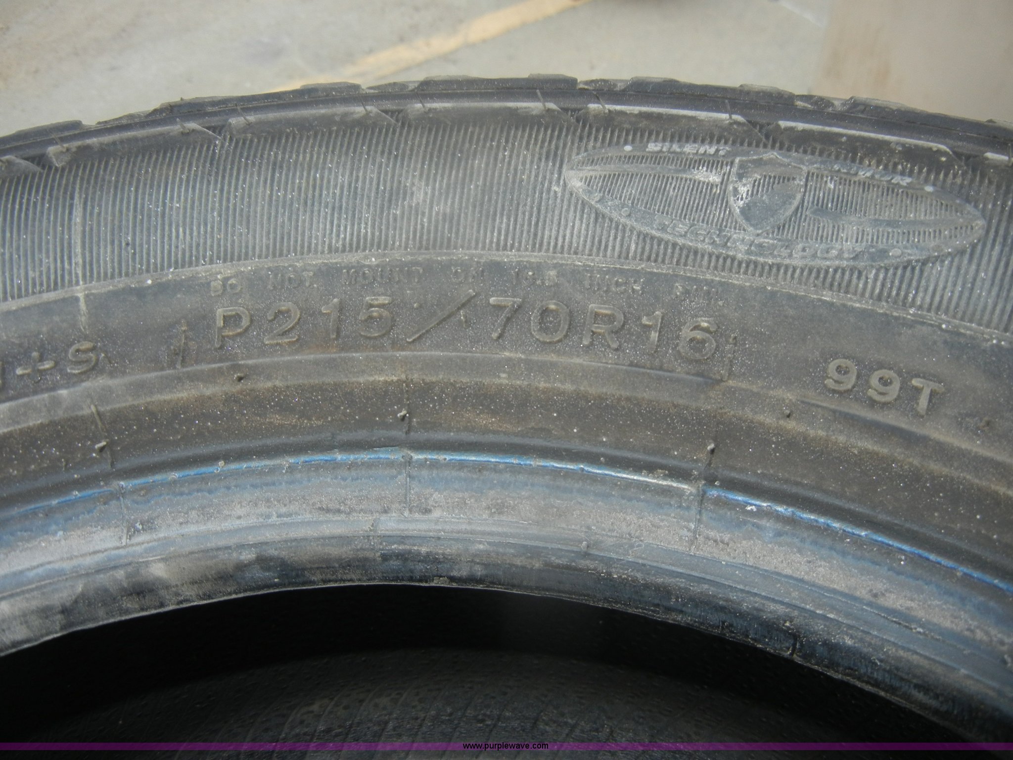 (4) Goodyear tires in Topeka, KS | Item N9596 sold | Purple Wave