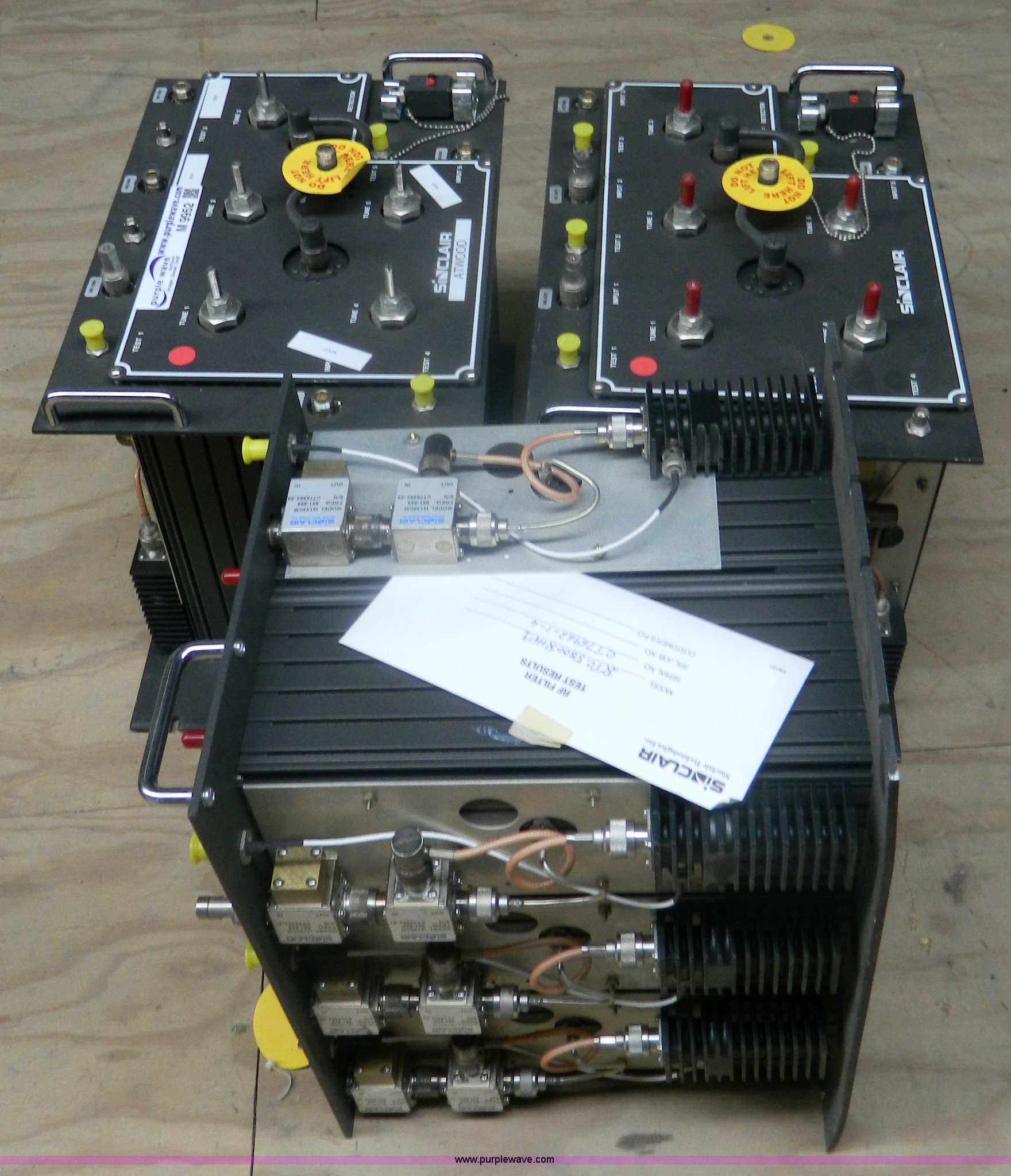 (3) Sinclair RTC5800-RHP-1 five channel transmitter combiner radios in ...