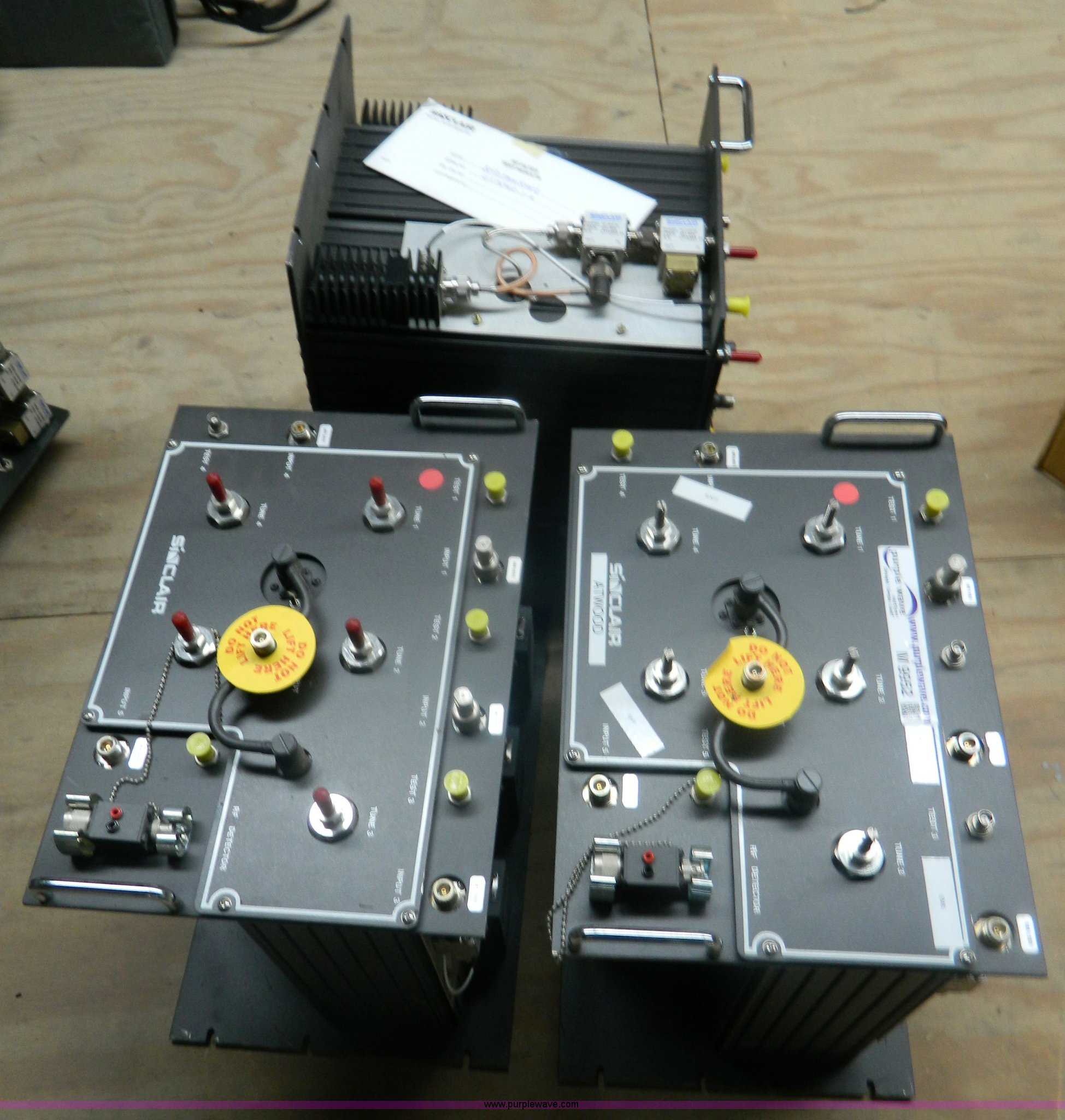 (3) Sinclair RTC5800-RHP-1 five channel transmitter combiner radios in ...