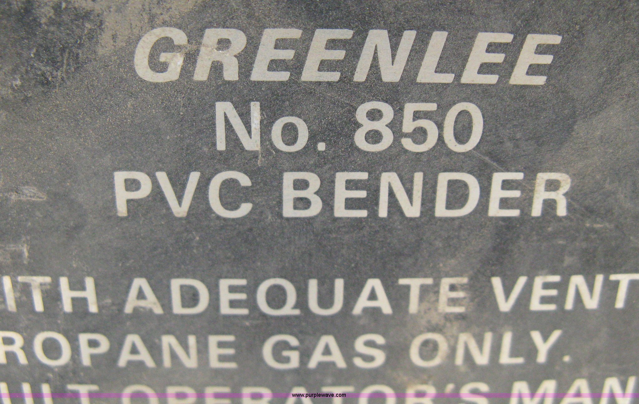 Greenlee 850 propane fired PVC pipe bender in Wichita, KS | Item L9999 ...