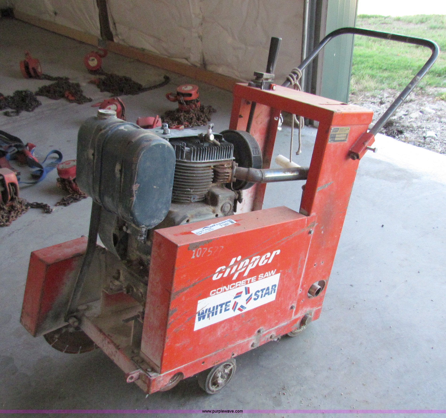 Norton clipper concrete saw in McPherson, KS | Item V9251 sold | Purple ...