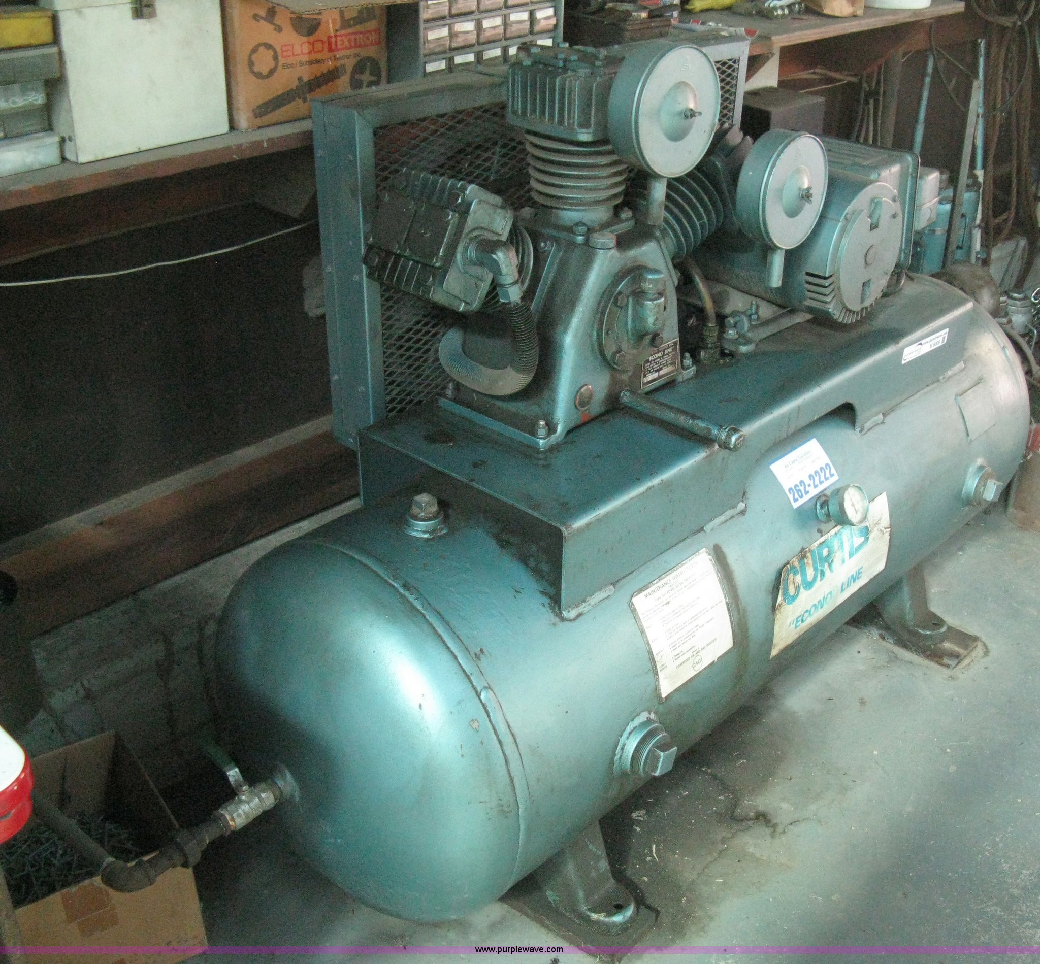 Curtis Econo-Line E50 horizontal air compressor in Sedgwick, KS | Item ...