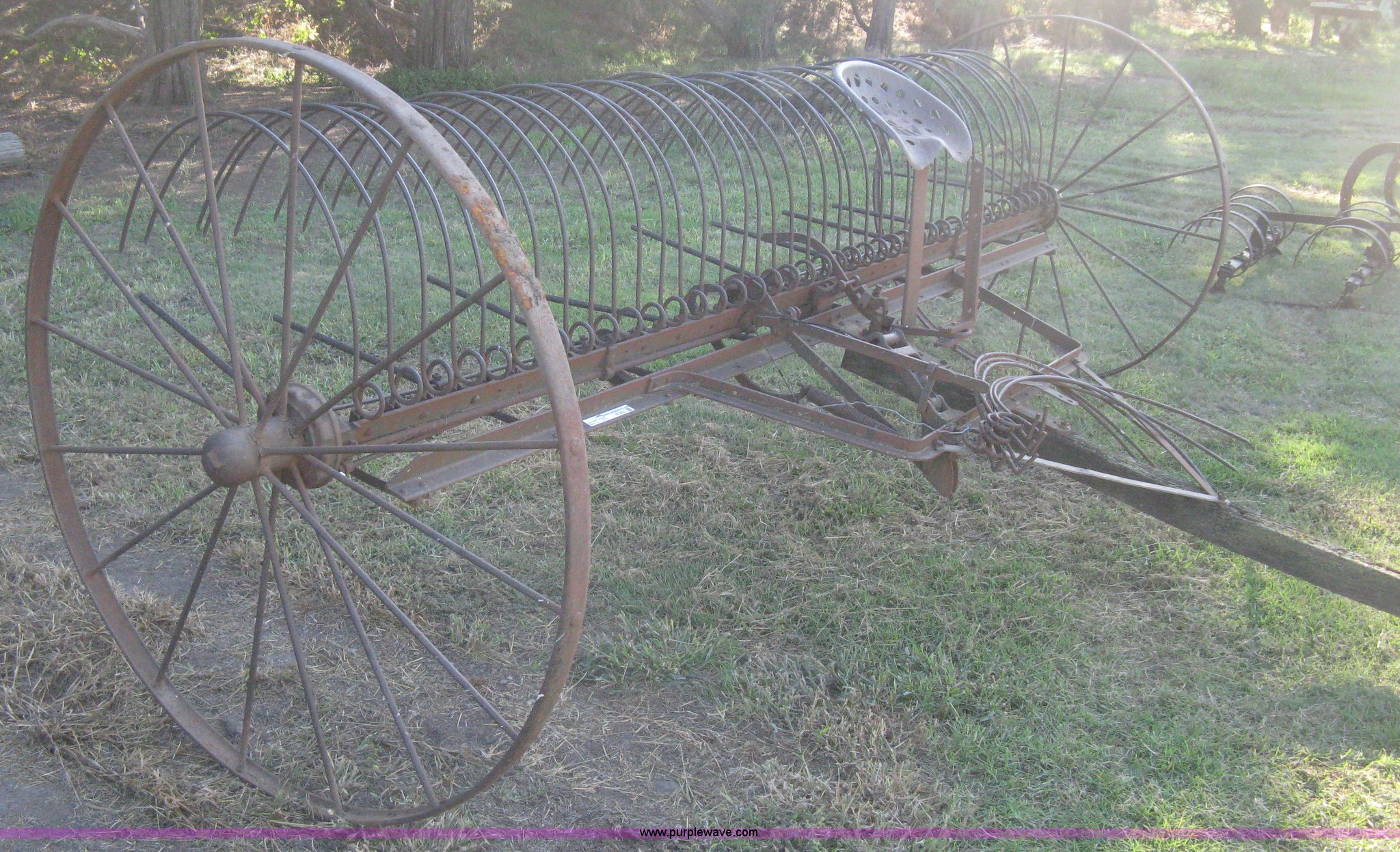 Horse drawn drop rake in Sedgwick, KS | Item M9031 sold | Purple Wave