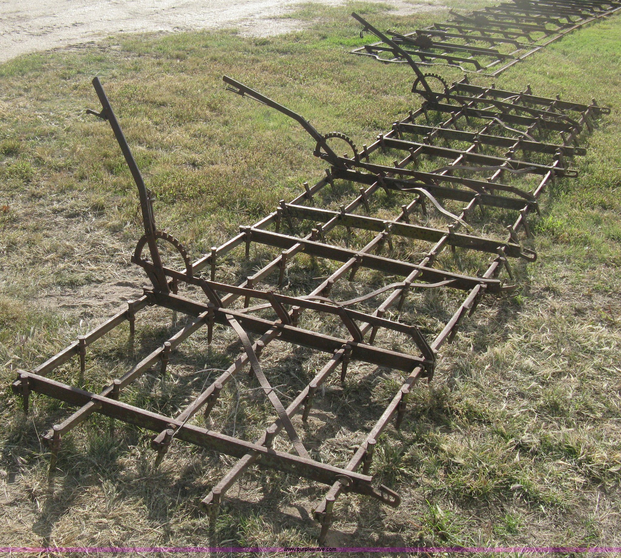 Three section drag harrow in Sedgwick, KS | Item M9064 sold | Purple Wave