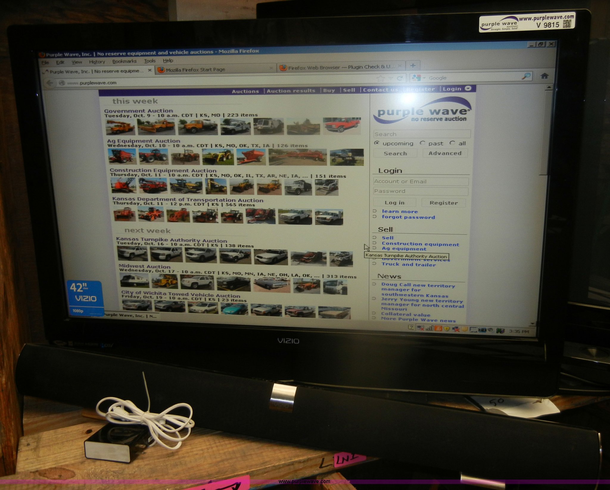 2008 Vizio 42" 1080p television in Spring Hill, KS | Item V9815 sold ...