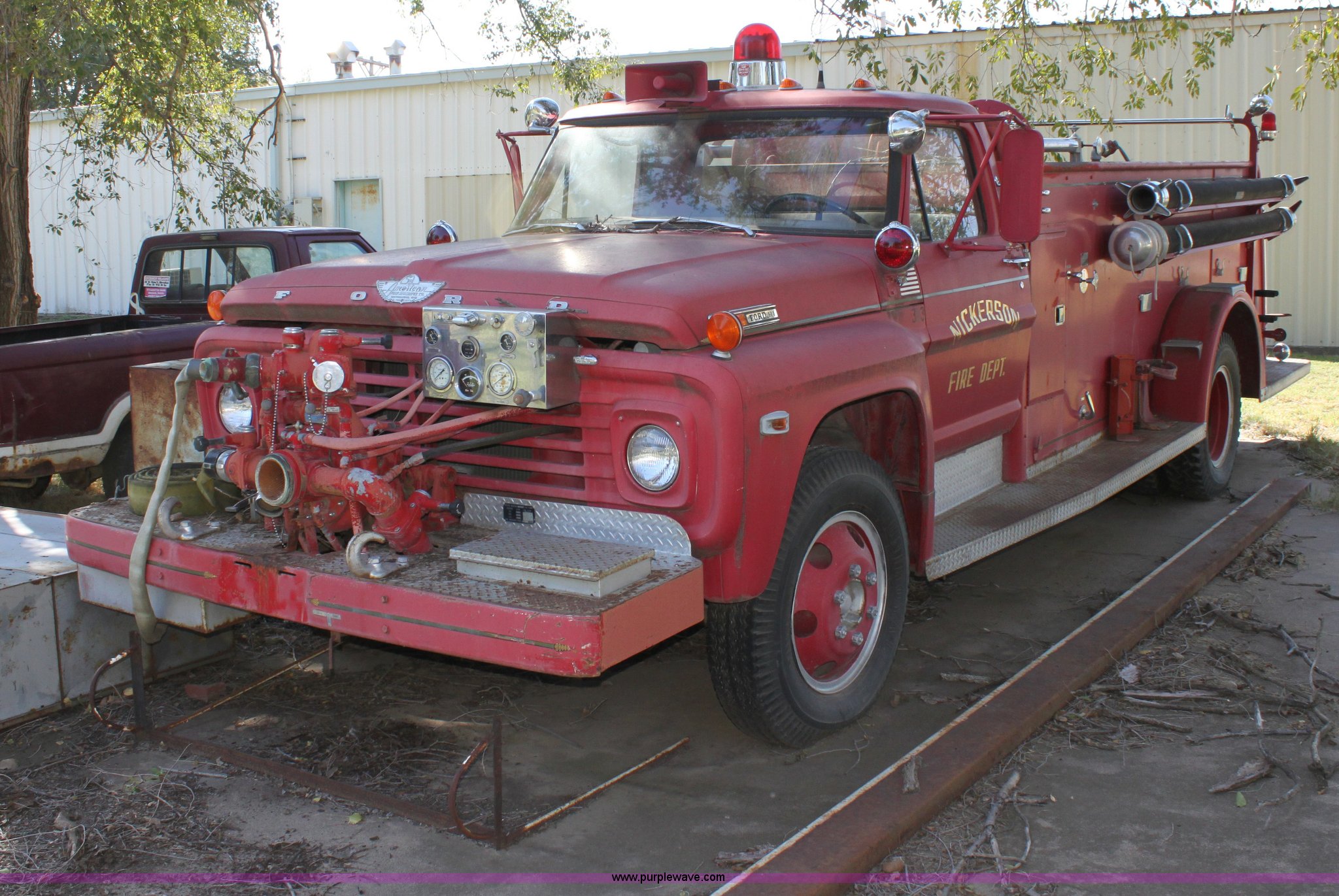 1968 Ford F600 pumper truck in Nickerson, KS | Item E4230 sold | Purple ...