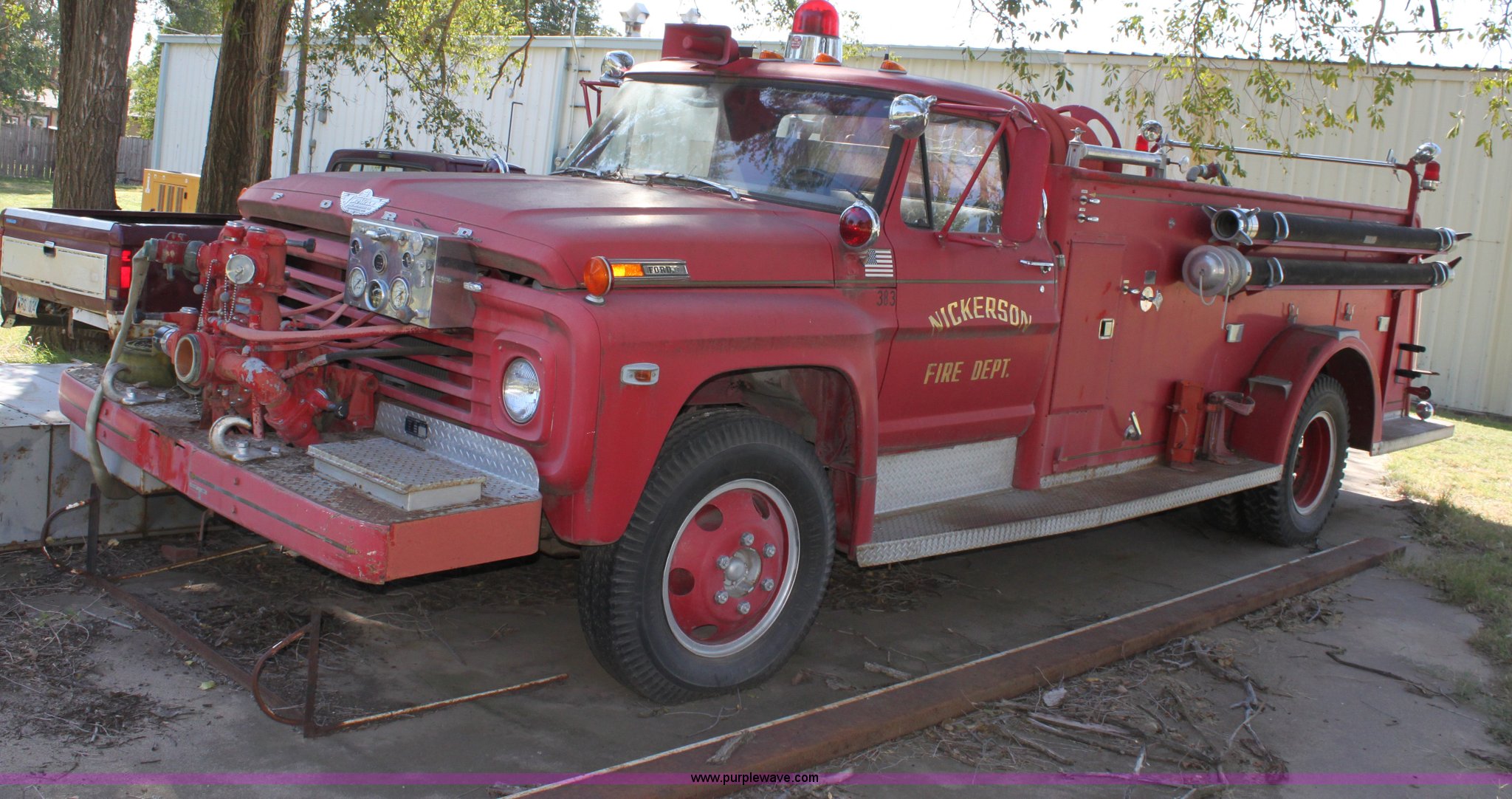 1968 Ford F600 pumper truck in Nickerson, KS | Item E4230 sold | Purple ...